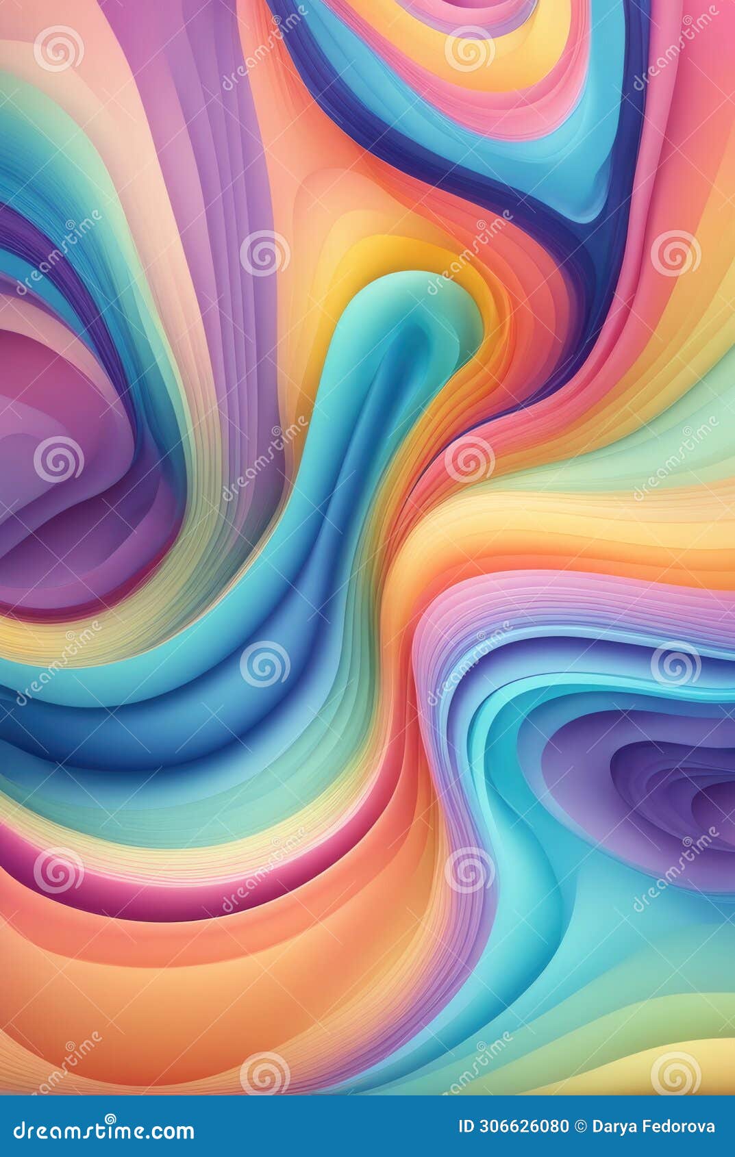 Vibrant Abstract Color Waves Background Stock Illustration ...