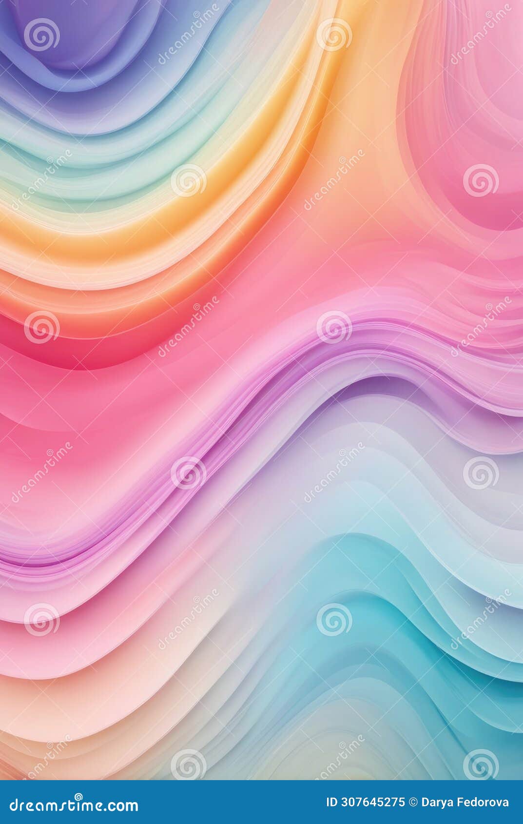 Vibrant Abstract Color Waves Background Stock Illustration ...
