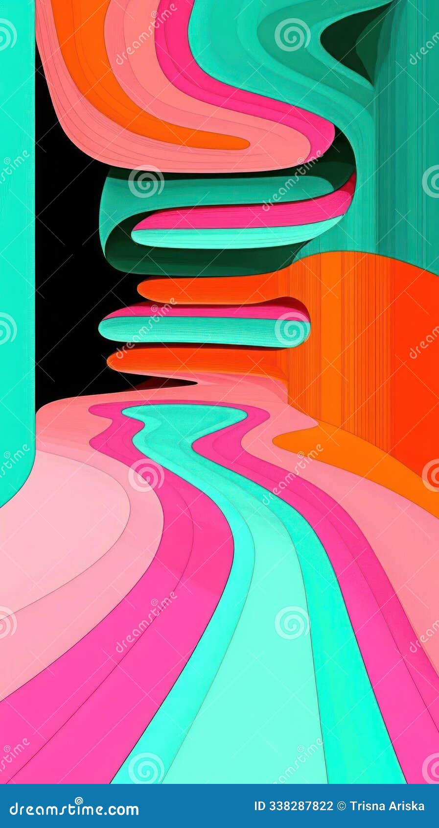 Visual Pathway. Human`s Brain With Eyes, Optic Nerves, And Visual ...