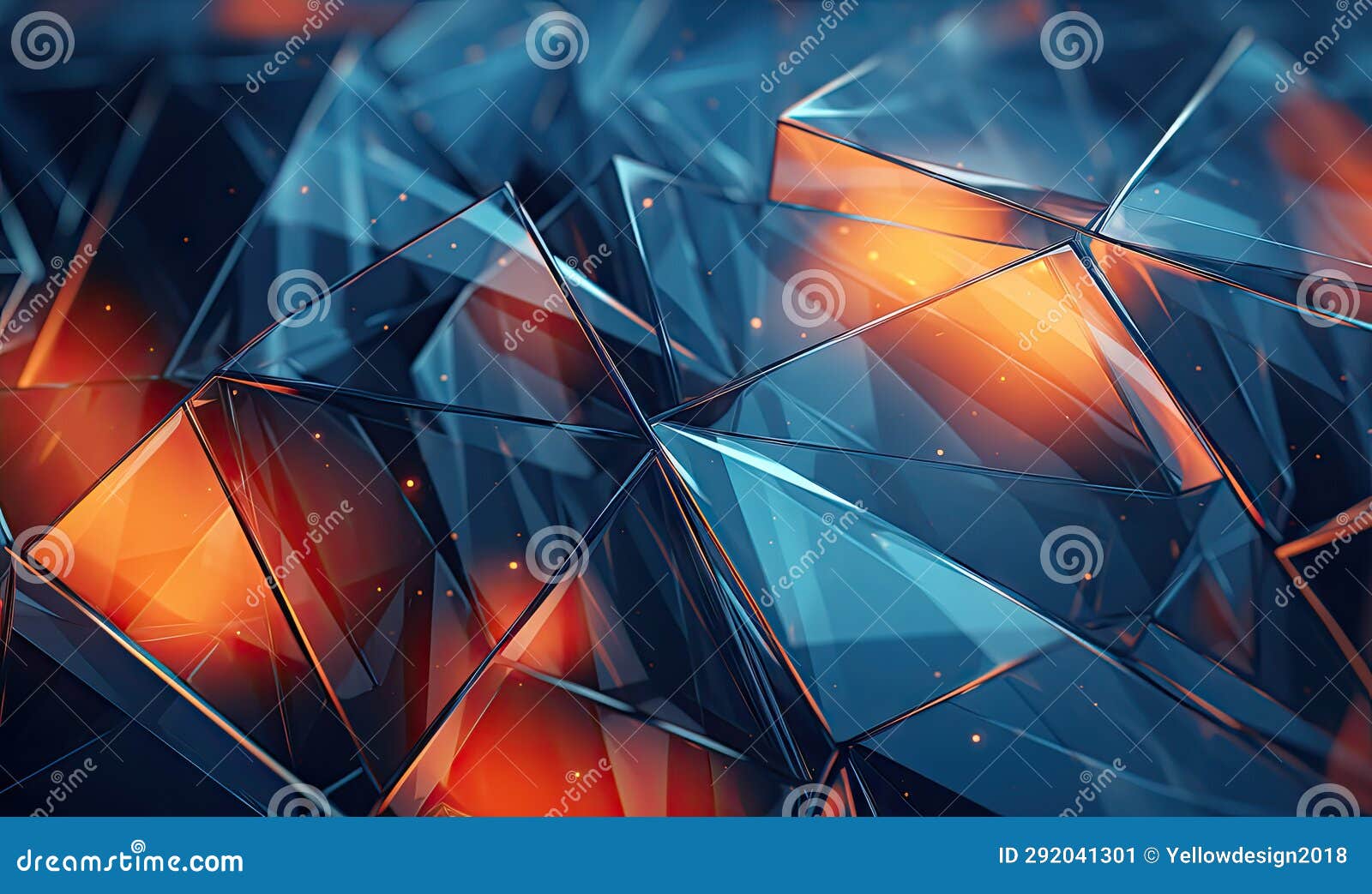 Vibrant Abstract Geometric Background with Glassmorphism Elements. AI ...