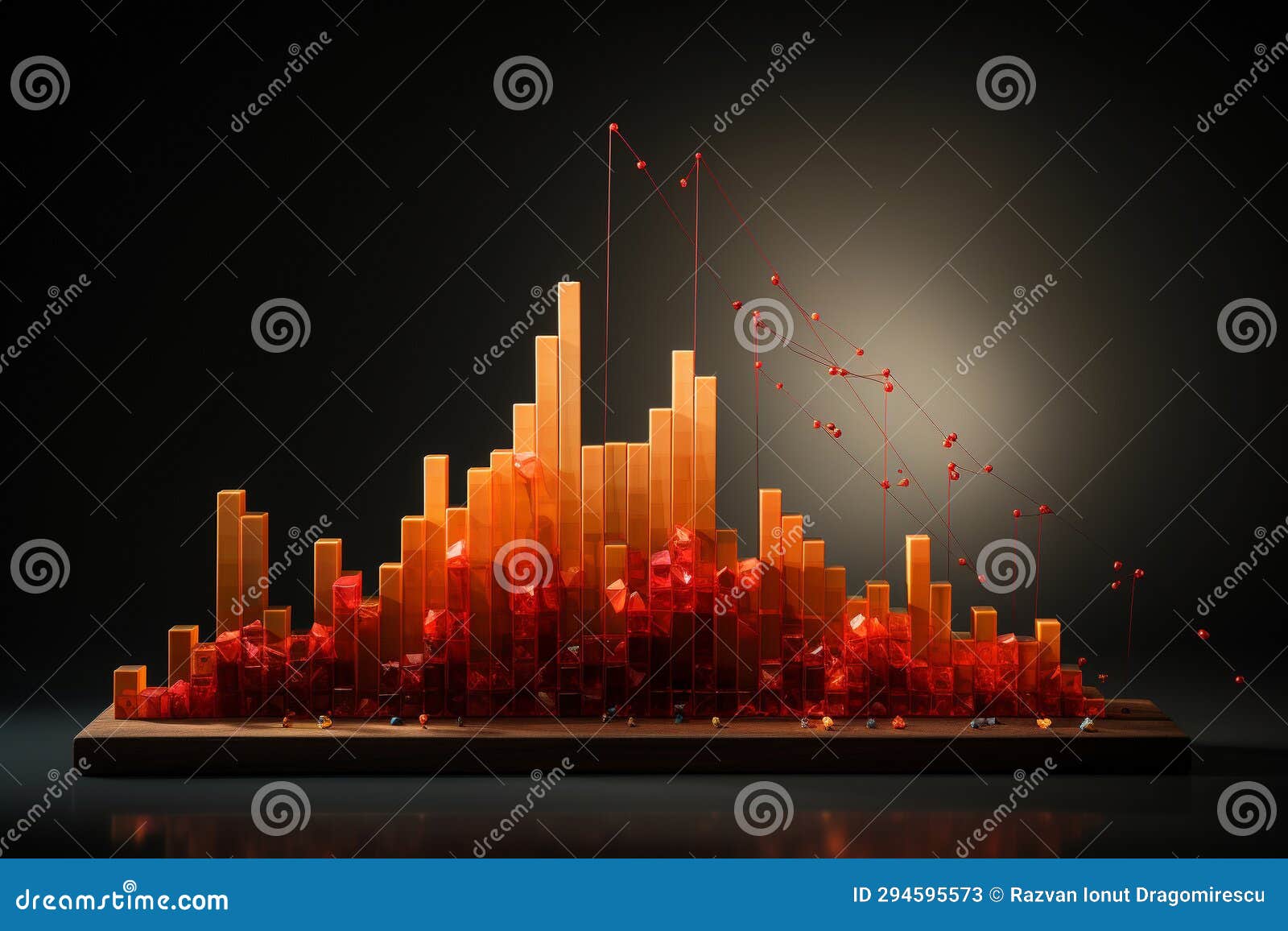 Vibrant and Abstract Graph that Ingeniously Conveys the Exhilaration of ...