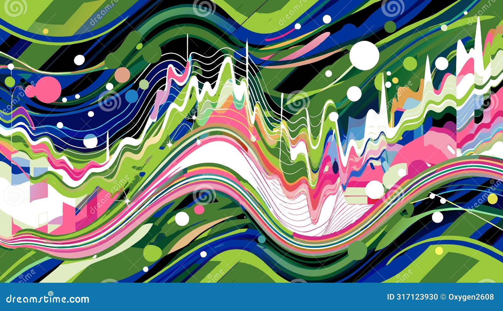 A Dynamic Wave Of Particles And Light Represents The Flow Of Data In AI ...