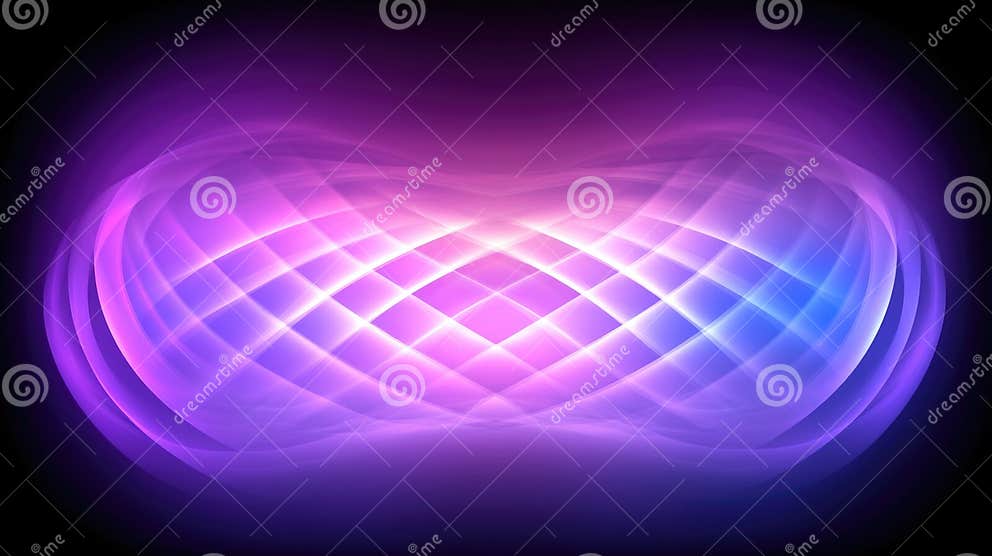 Vibrant Abstract Light Pattern with Purple and Blue Radiant Waves Stock ...