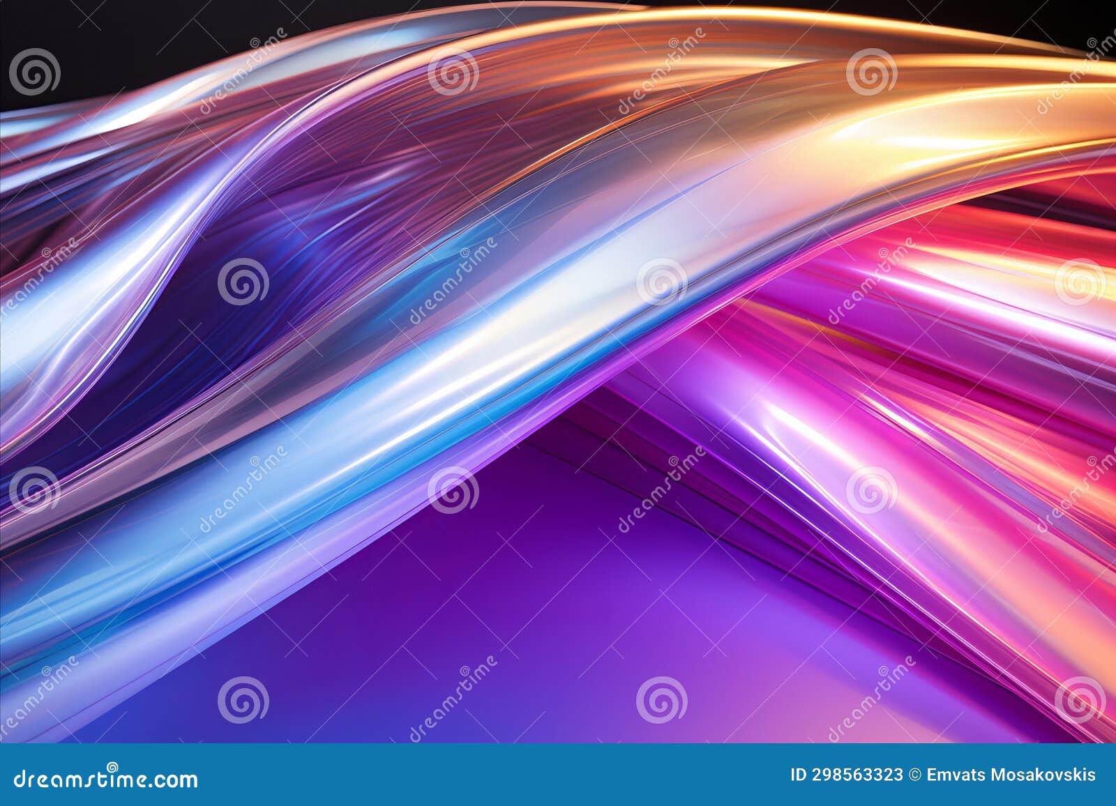 Vibrant Abstract Multicolor Spectrum - Striking 3D Render for Visual ...