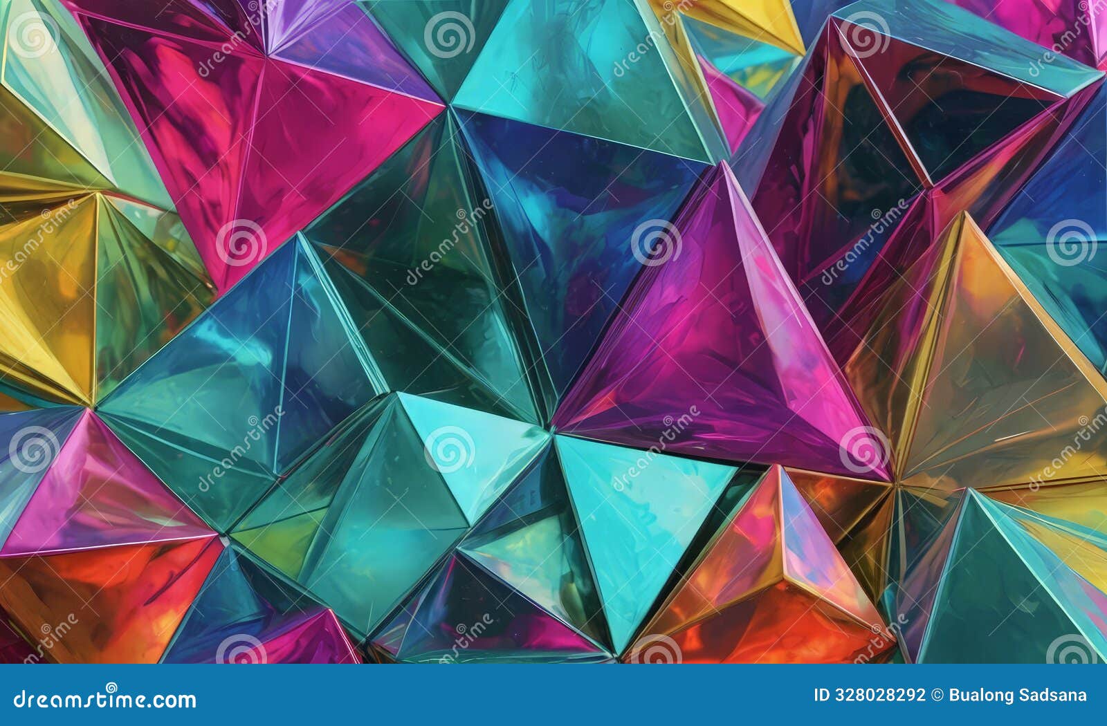 Triangular Symbolic Stylized Tree Of Triangles. Tree Of Life. Symbol Of ...