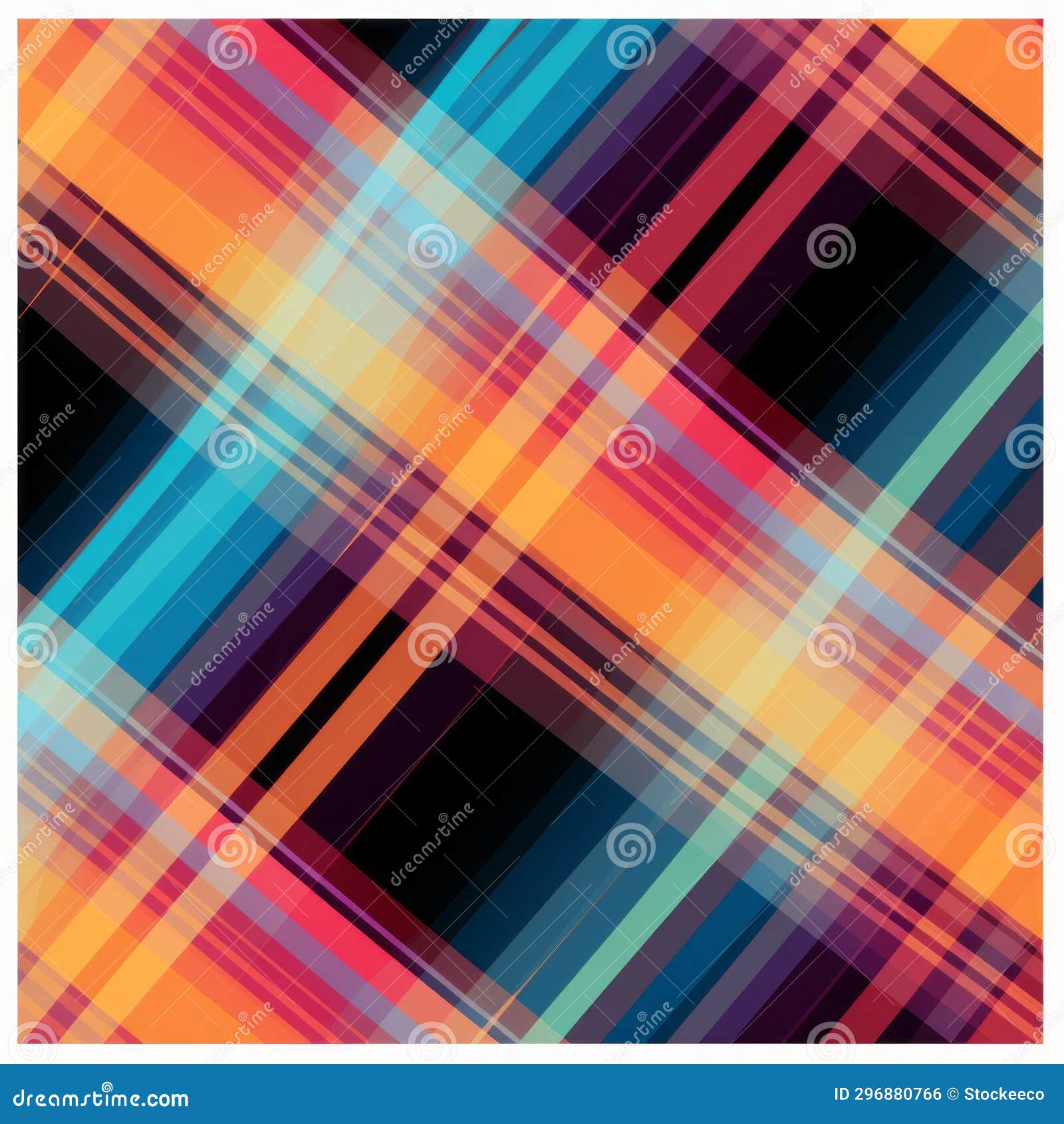 Vibrant Abstract Plaid Pattern with Bold Lines and Translucent ...