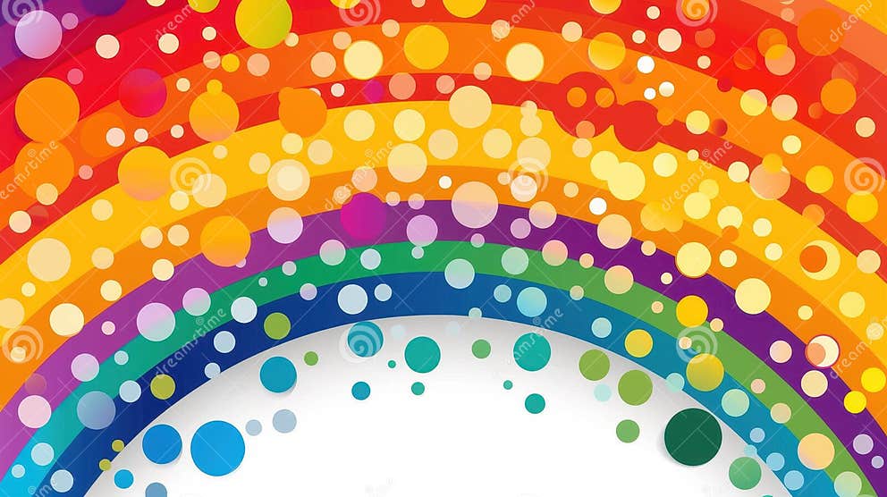 Vibrant Abstract Rainbow Circle Wave Design for Captivating Visuals ...
