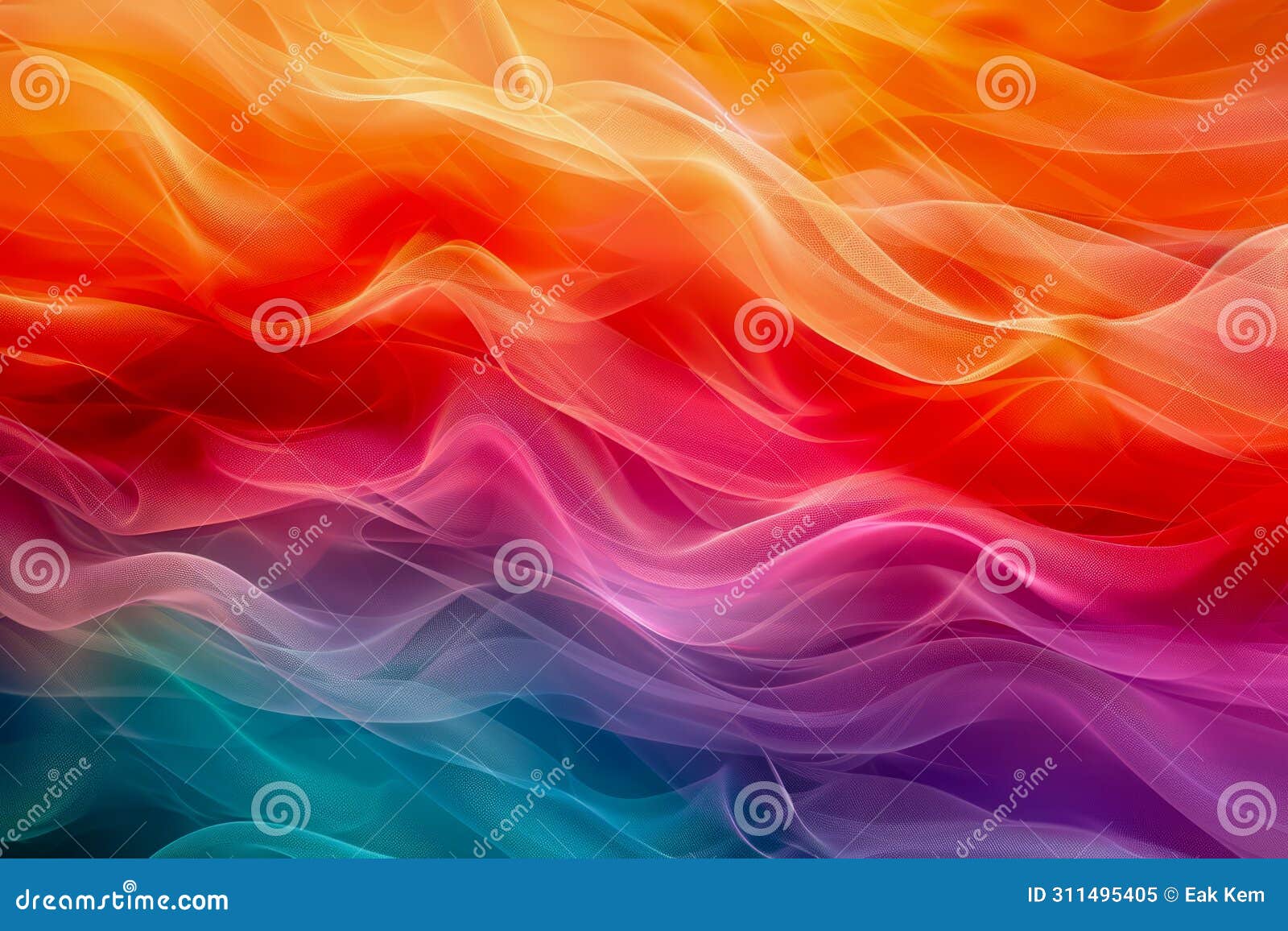 Vibrant Abstract Rainbow Waves Background Colorful Fluid Gradient