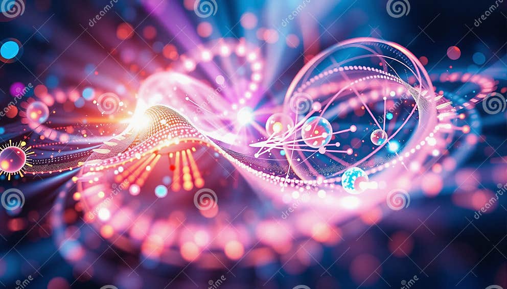 Quantum Energy Field Visualization Stock Photo - Image of cosmic ...