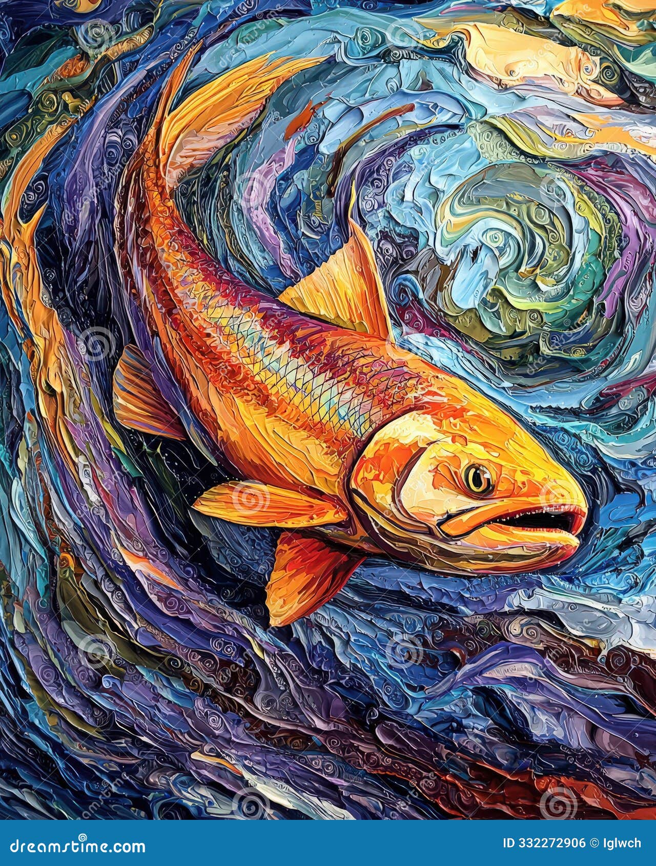 Abstract Salmon Acrylic Banner, Fluid Art Vector Texture Shapes Set ...