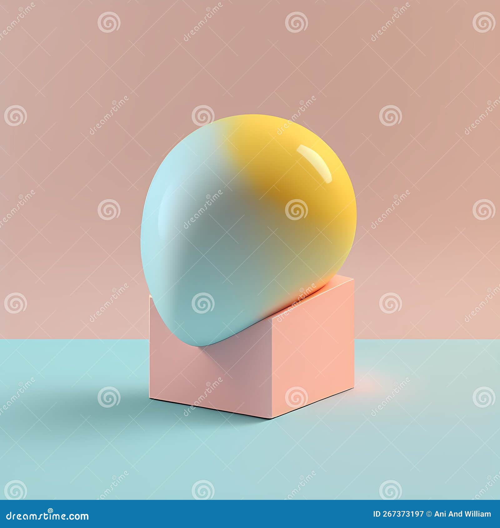 Vibrant Abstract Shapes: a Bright and Solid Multi-Colored Object ...