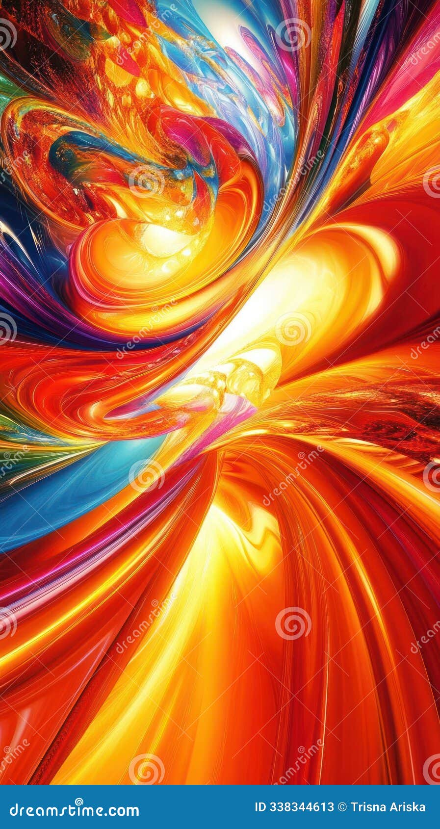 A Vibrant Abstract Swirl of Colors Creating a Dynamic Visual Experience ...