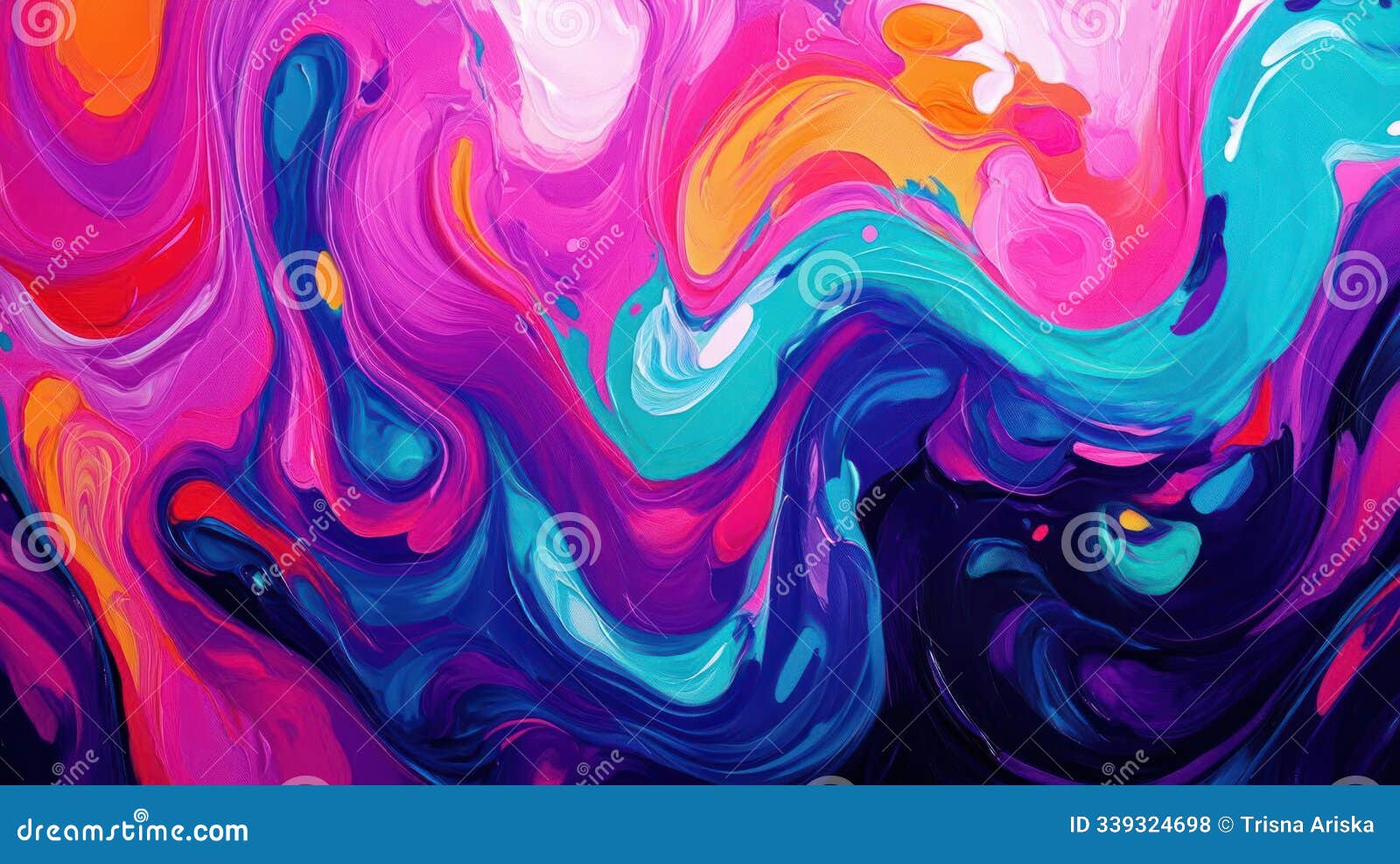 A Vibrant Abstract Swirl of Colors Creating a Dynamic Visual Experience ...
