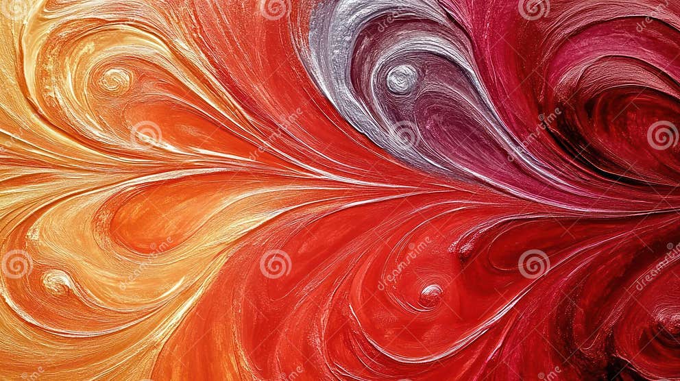 A Vibrant Abstract Swirl of Warm Colors Creating a Dynamic Visual Flow ...