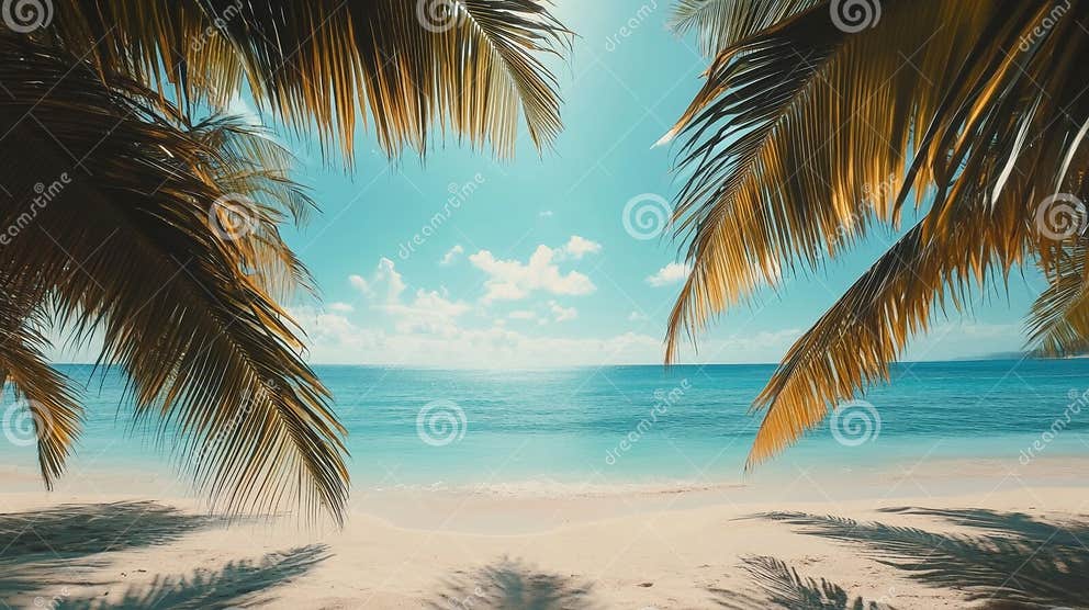 Vibrant Abstract Tropical Frame Design Featuring Exotic Colors and Lush ...