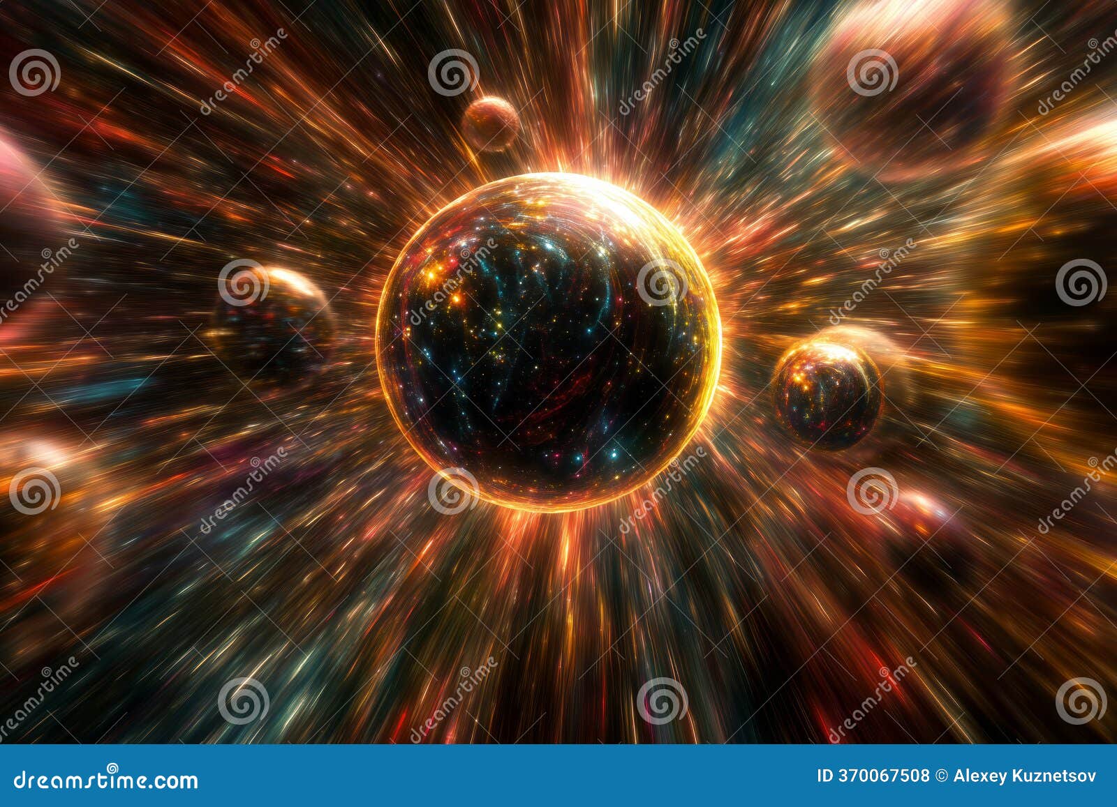 Abstract Visualization Of A Glowing Molecular Network In A Futuristic ...