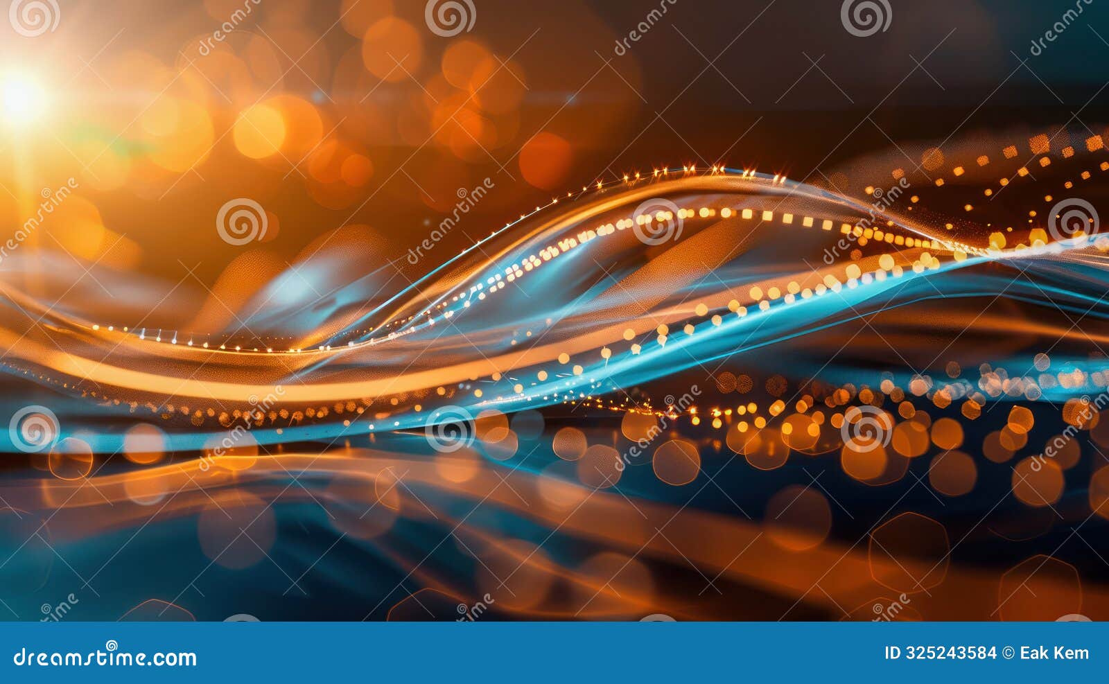 Abstract Wave Pattern Representing Growth and Success a Dynamic ...