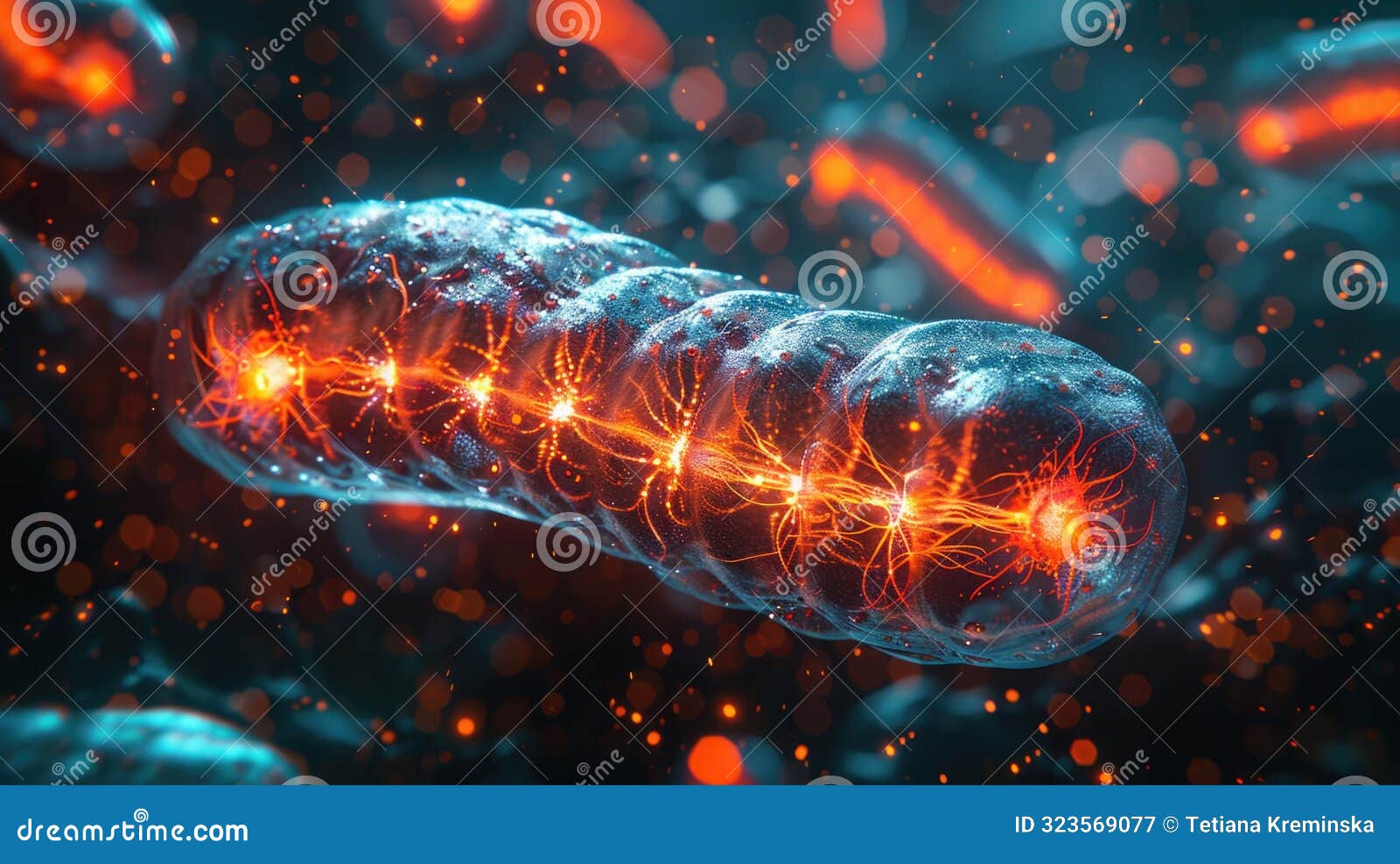 Vibrant and Active Cellular Mitochondria Producing Energy: a ...