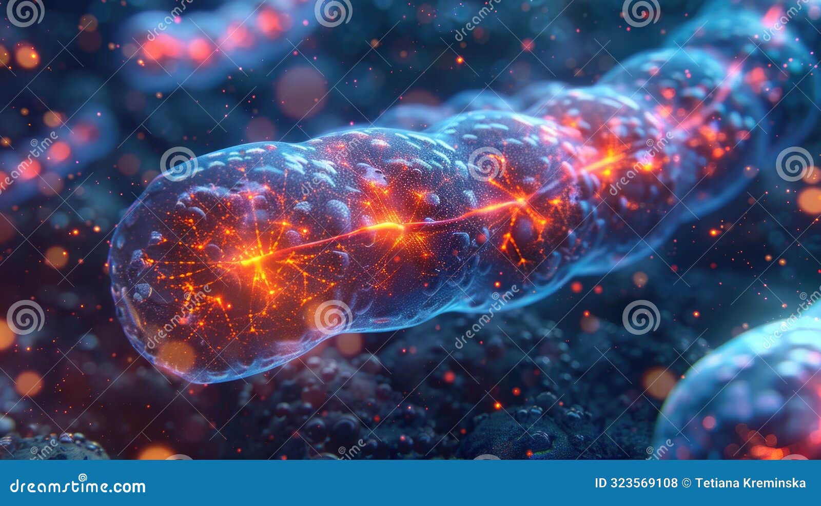 Vibrant and Active Cellular Mitochondria Producing Energy: a ...