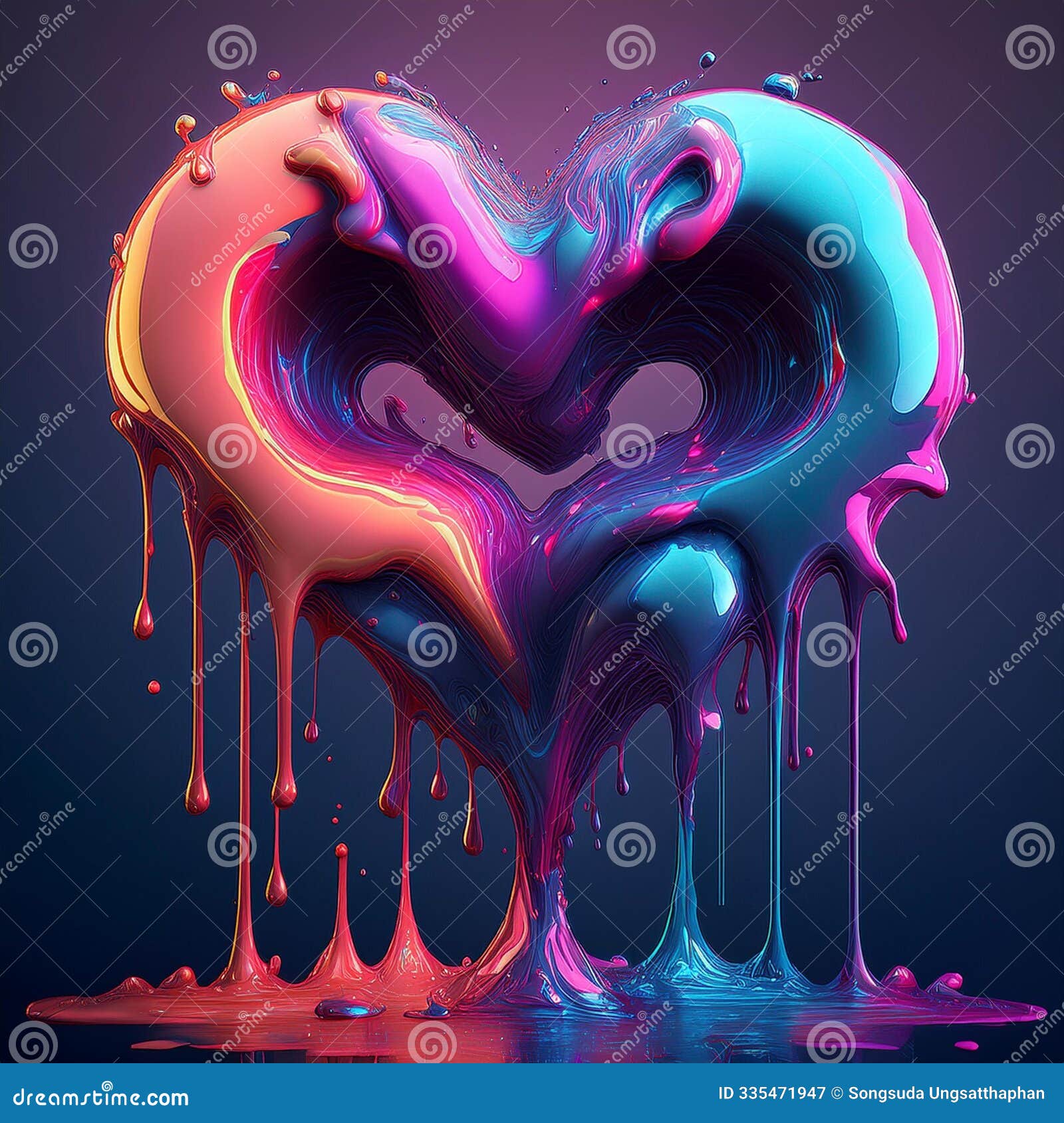 A Vibrant Advertisement Using 3D Flow Like Paint, Adding Energy and ...