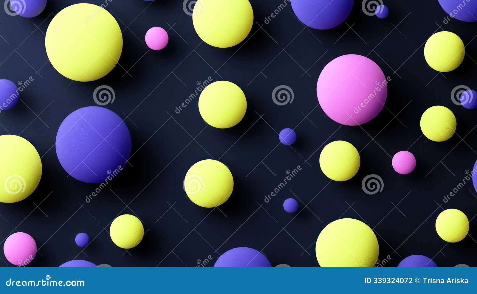 A Vibrant Arrangement of Colorful Spheres on a Dark Background ...