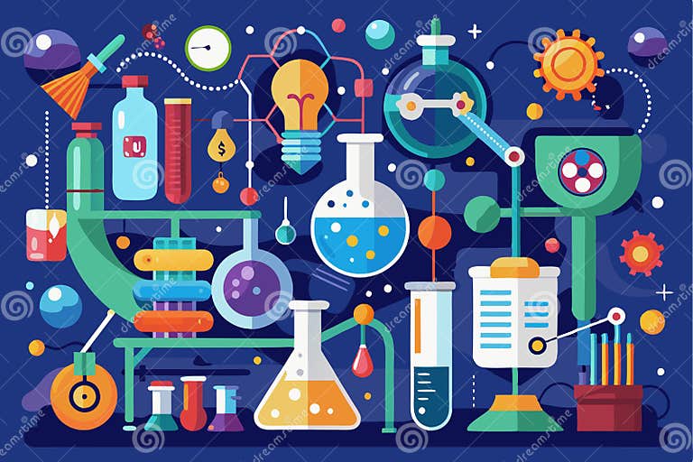 A Vibrant Array of Laboratory Tools and Chemicals Illustrates Ongoing ...
