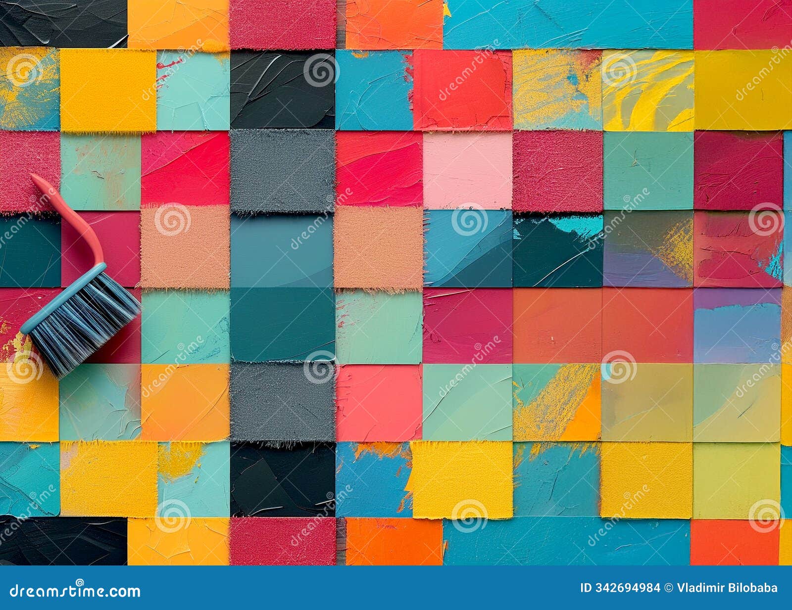 Vibrant Craft Scissors And Glue Bottles On A Holographic Workspace ...