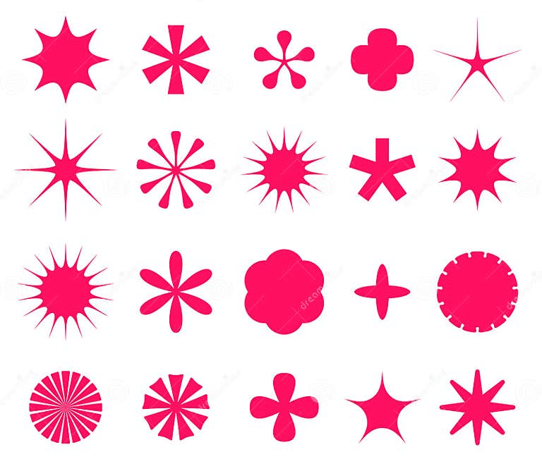 Pink Geometric Shape Assortment Stock Vector - Illustration of ...