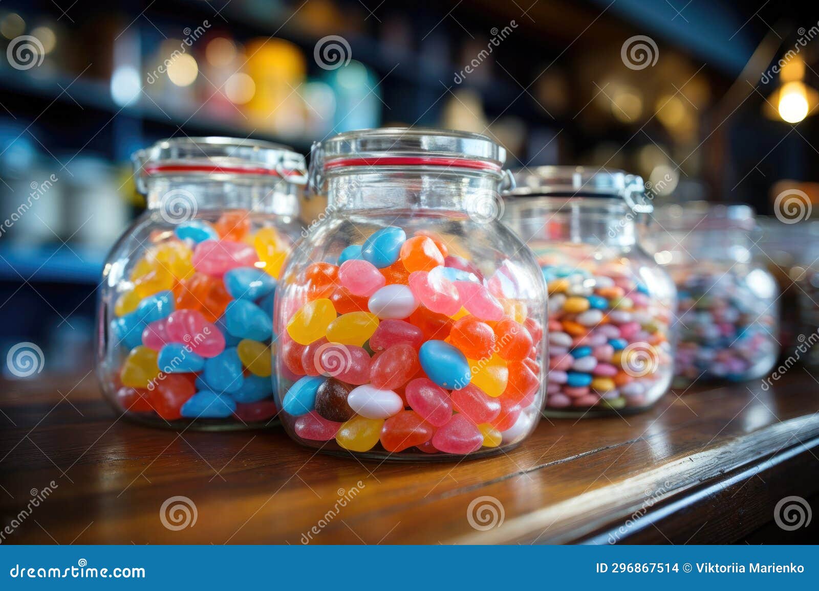 A Vibrant Assortment of Delicious Sweets at the Colorful Candy Counter ...
