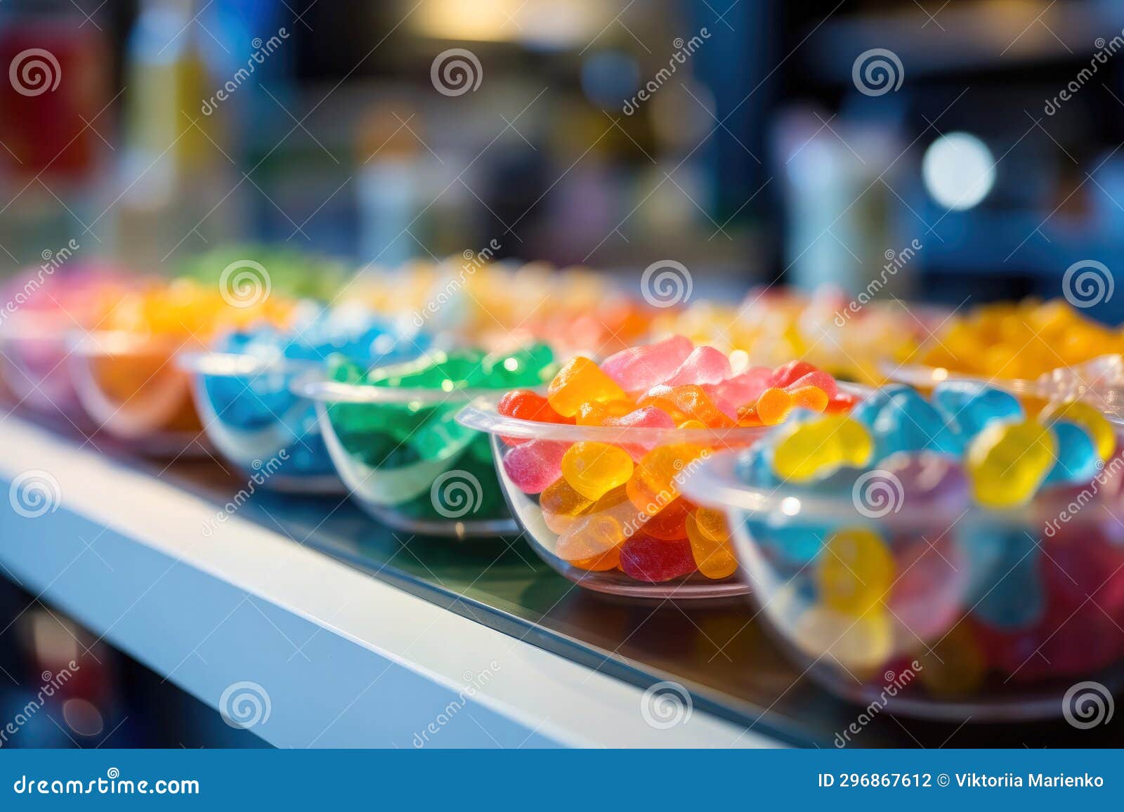 A Vibrant Assortment of Delicious Sweets at the Colorful Candy Counter ...