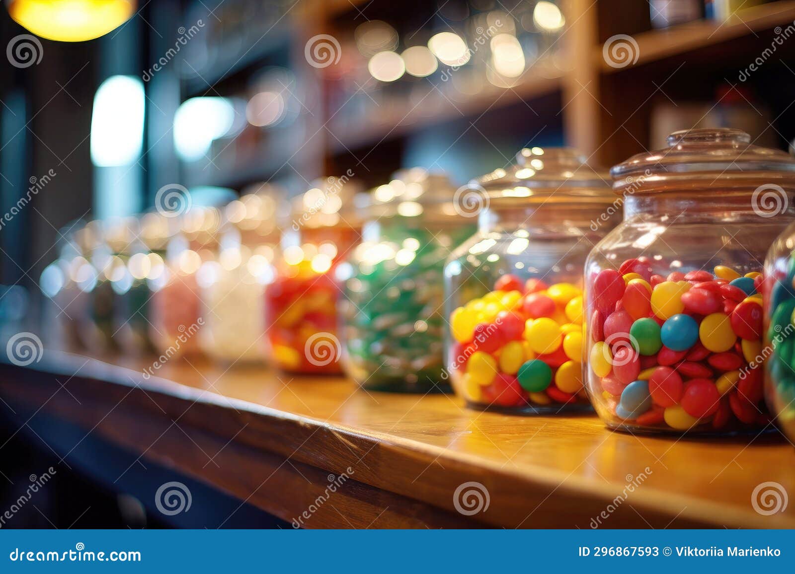 A Vibrant Assortment of Tempting Sweets at the Colorful Candy Counter ...