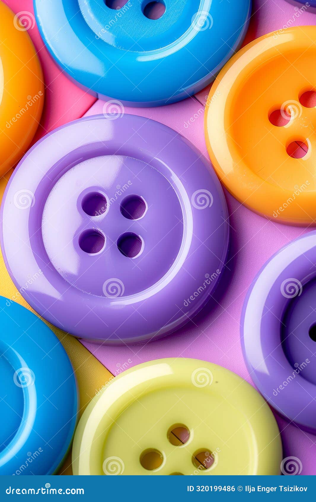 Vibrant Backdrop Created from an Assortment of Assorted Buttons for a ...