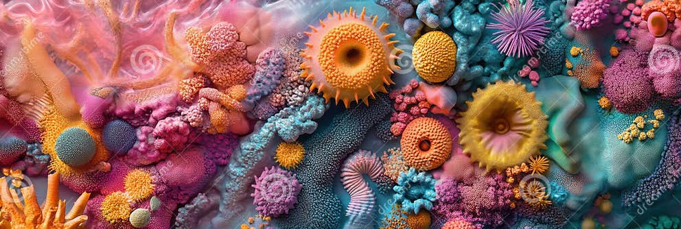 Colorful Display of Bacteria Forms and Textures Revealing Diverse ...