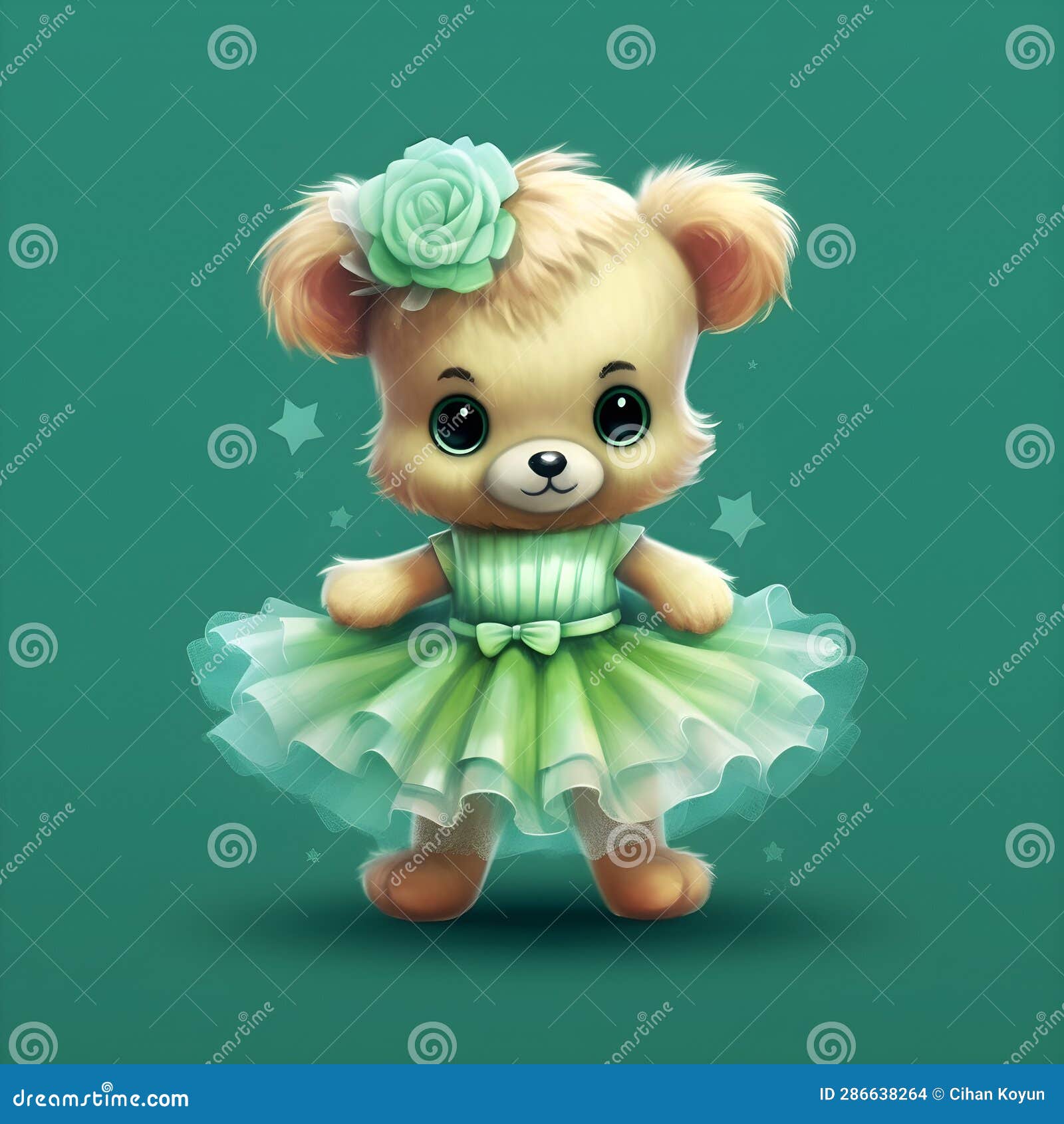 Vibrant ballet bear pose stock illustration. Illustration of blue ...