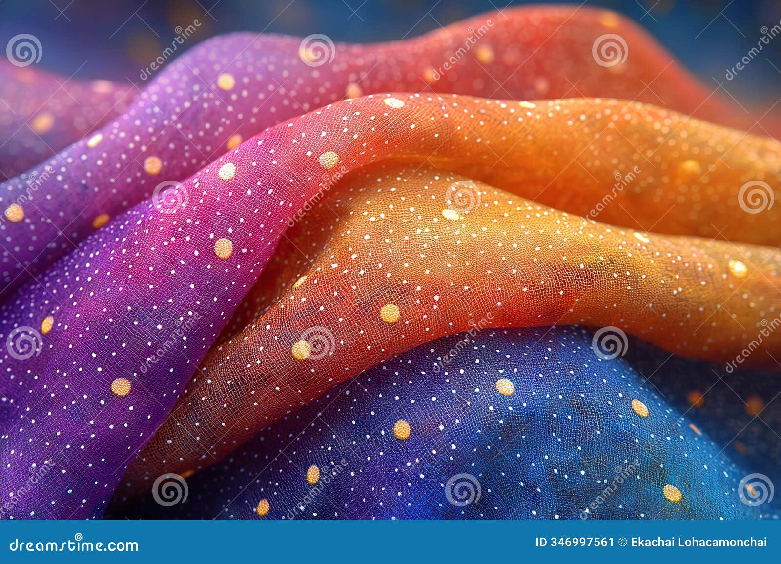 Vibrant Bandhani Fabric - Traditional Indian Tie-Dye Technique with ...