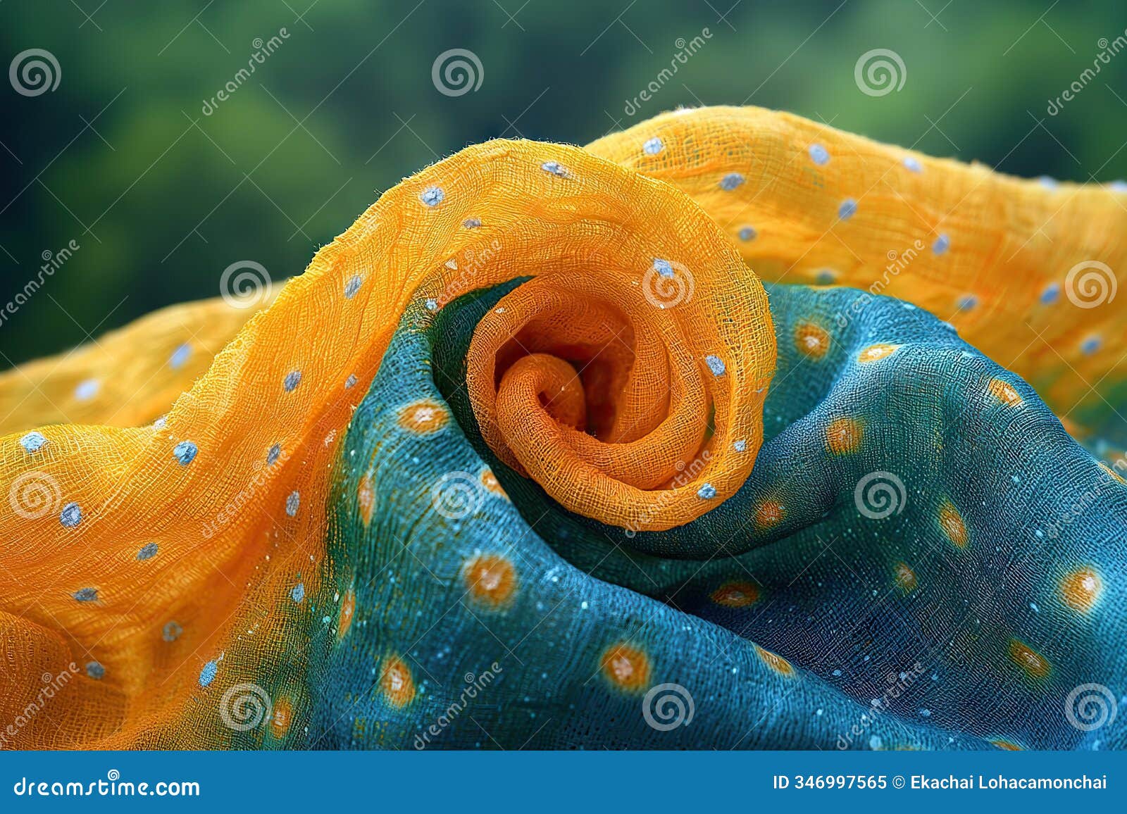 Vibrant Bandhani Fabric - Traditional Indian Tie-Dye Technique with ...