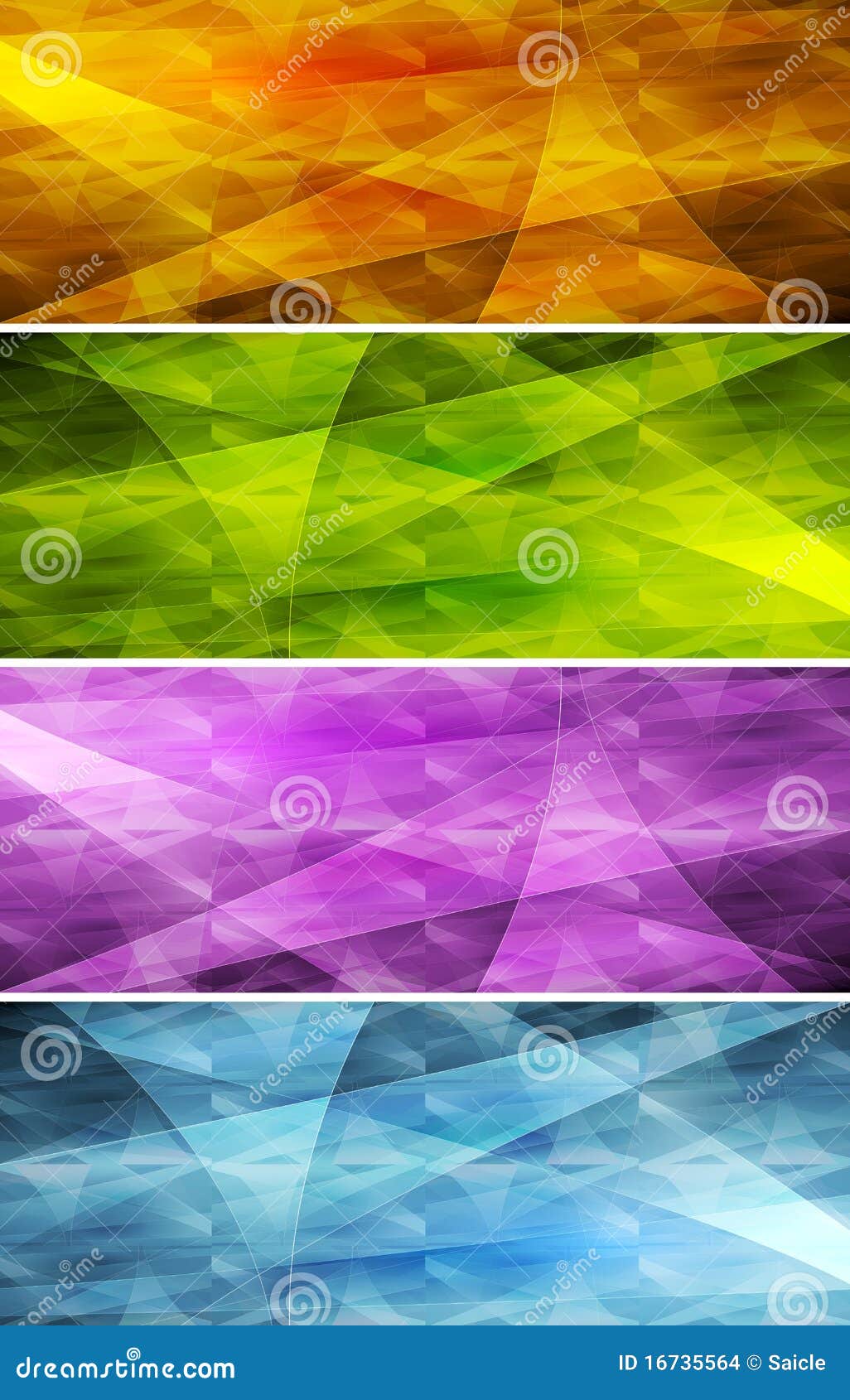 Vibrant banners stock vector. Illustration of backdrop - 16735564