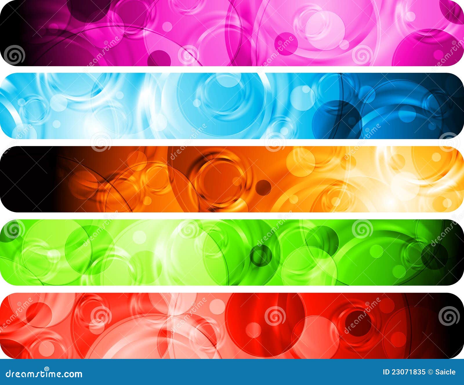 Vibrant banners stock vector. Illustration of color, pattern - 23071835