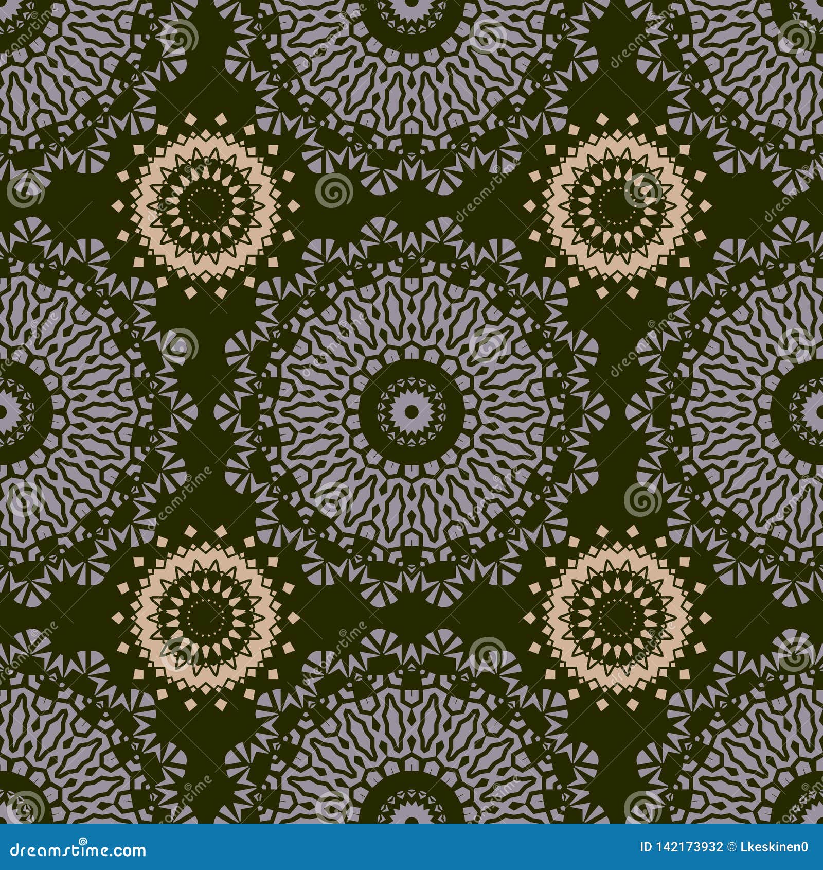 Vibrant Biomorphic Circular Seamless Pattern Stock Vector ...