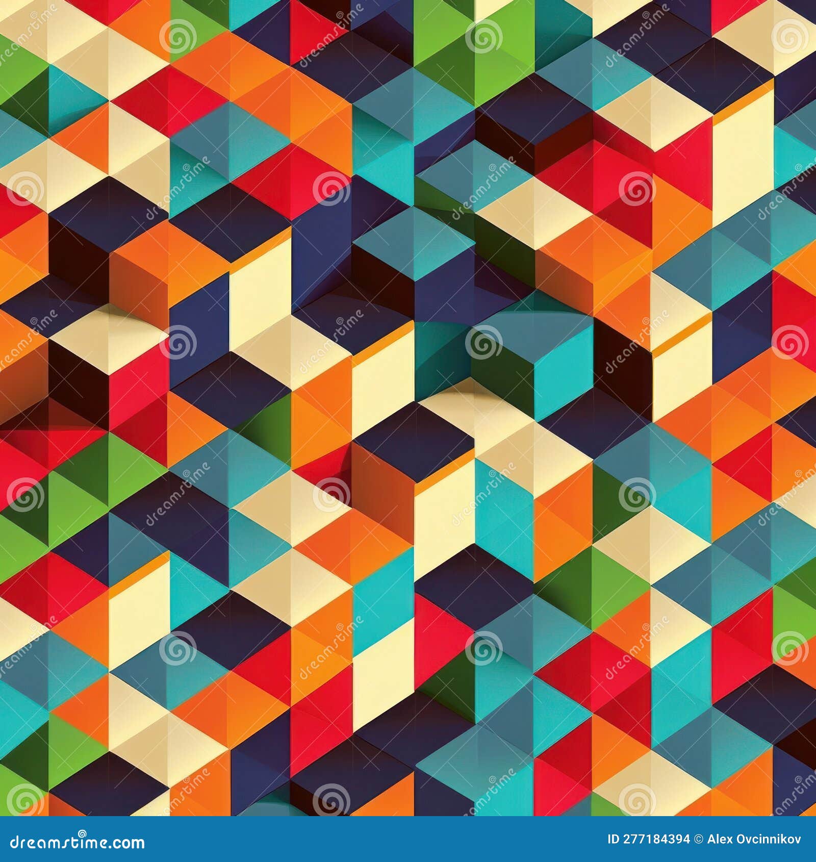 Vibrant Block Color Pattern for Creative Designs. Stock Illustration ...
