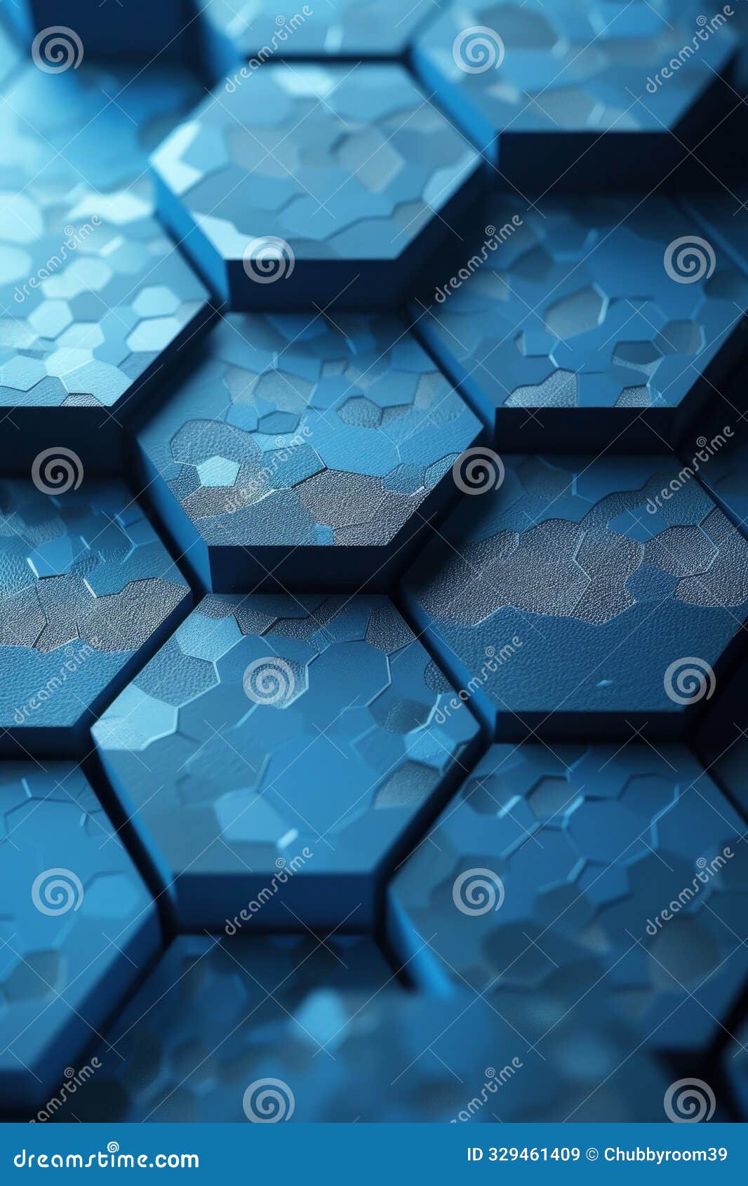 Vibrant Blue Abstract Hexagon Design for Modern Digital Creations ...