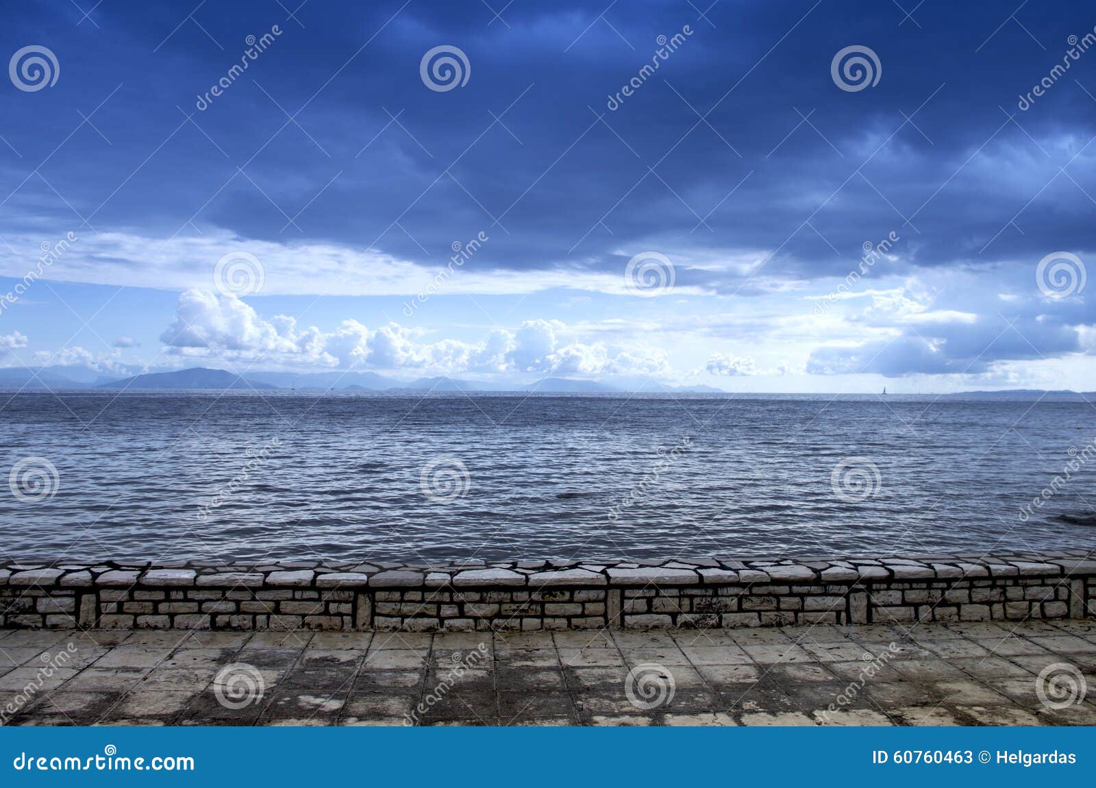 Vibrant blue ocean stock image. Image of view, seas, pacific - 60760463