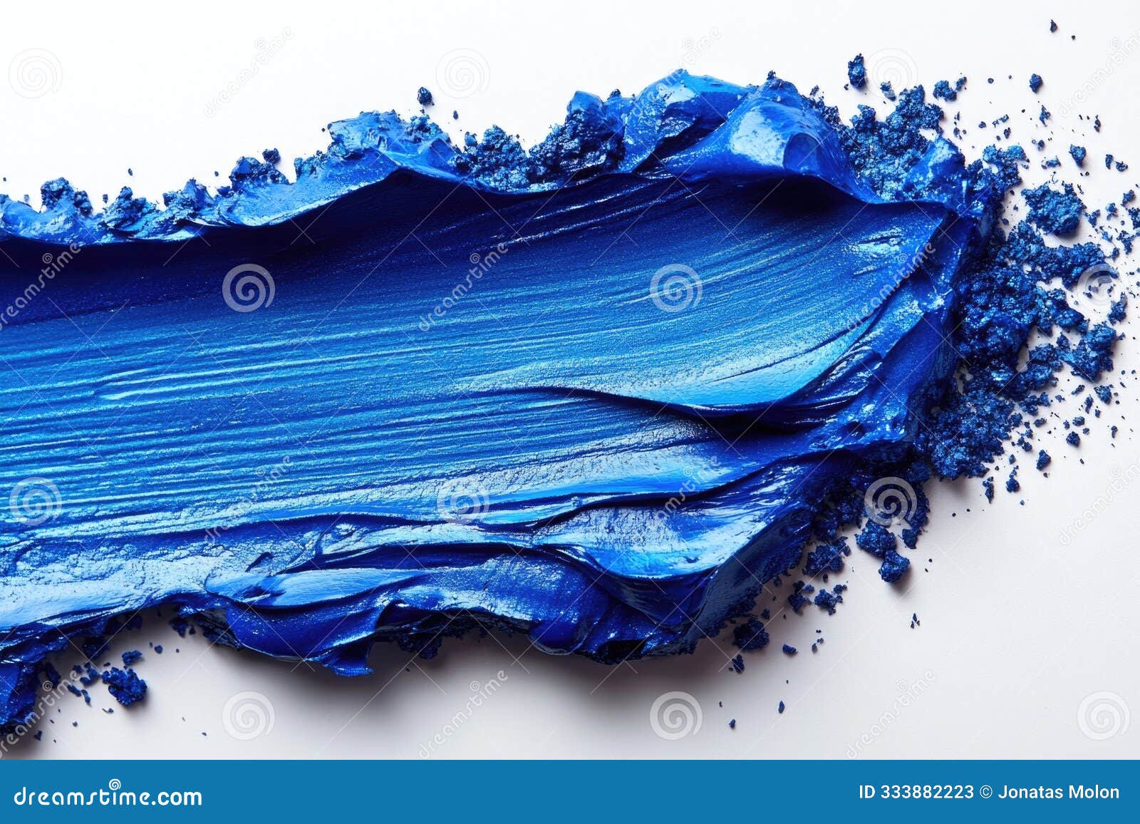 Vibrant Blue Paint Brush Stroke with Unique Texture Isola Stock ...