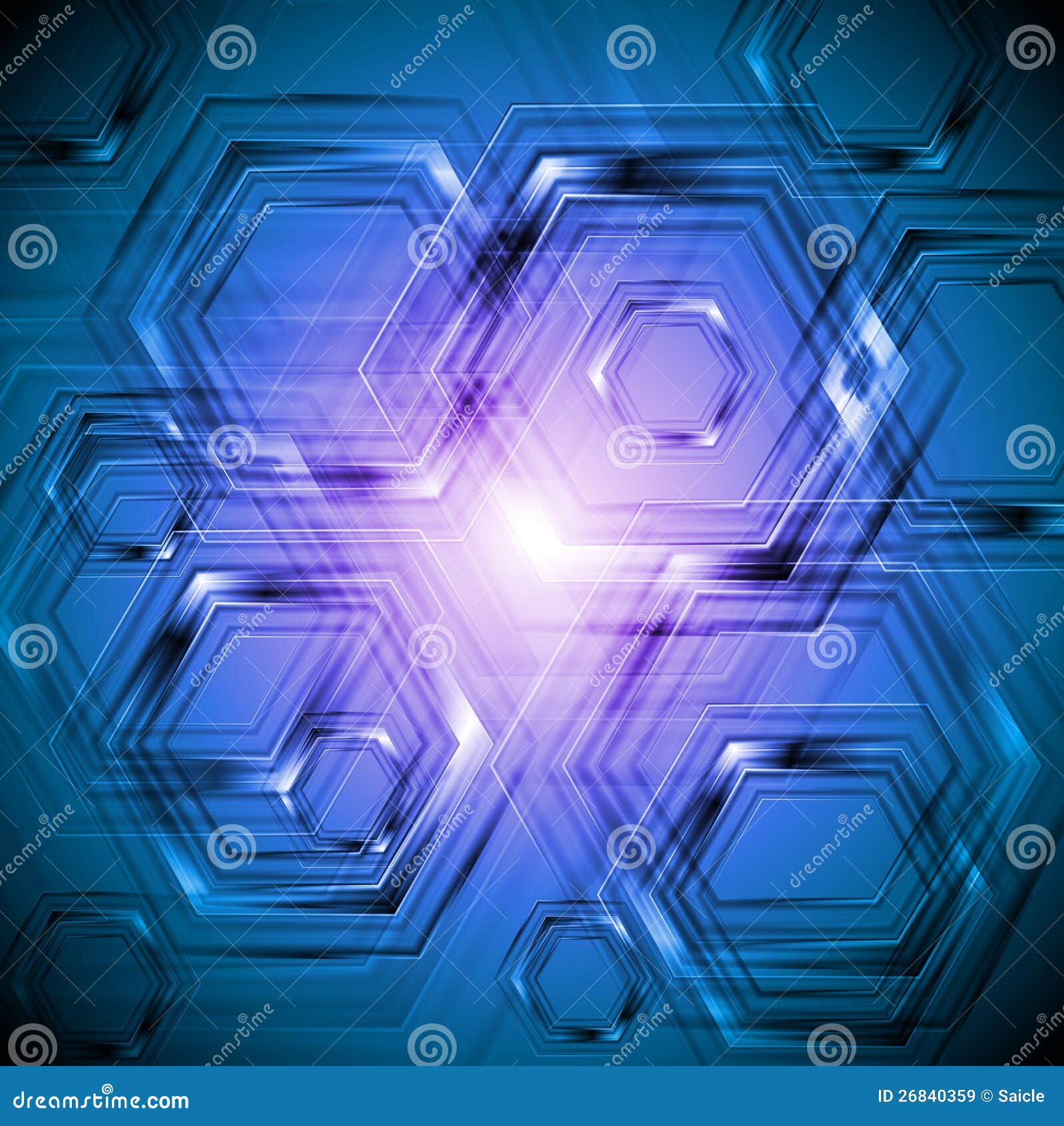 Vibrant blue tech backdrop stock vector. Illustration of poster - 26840359