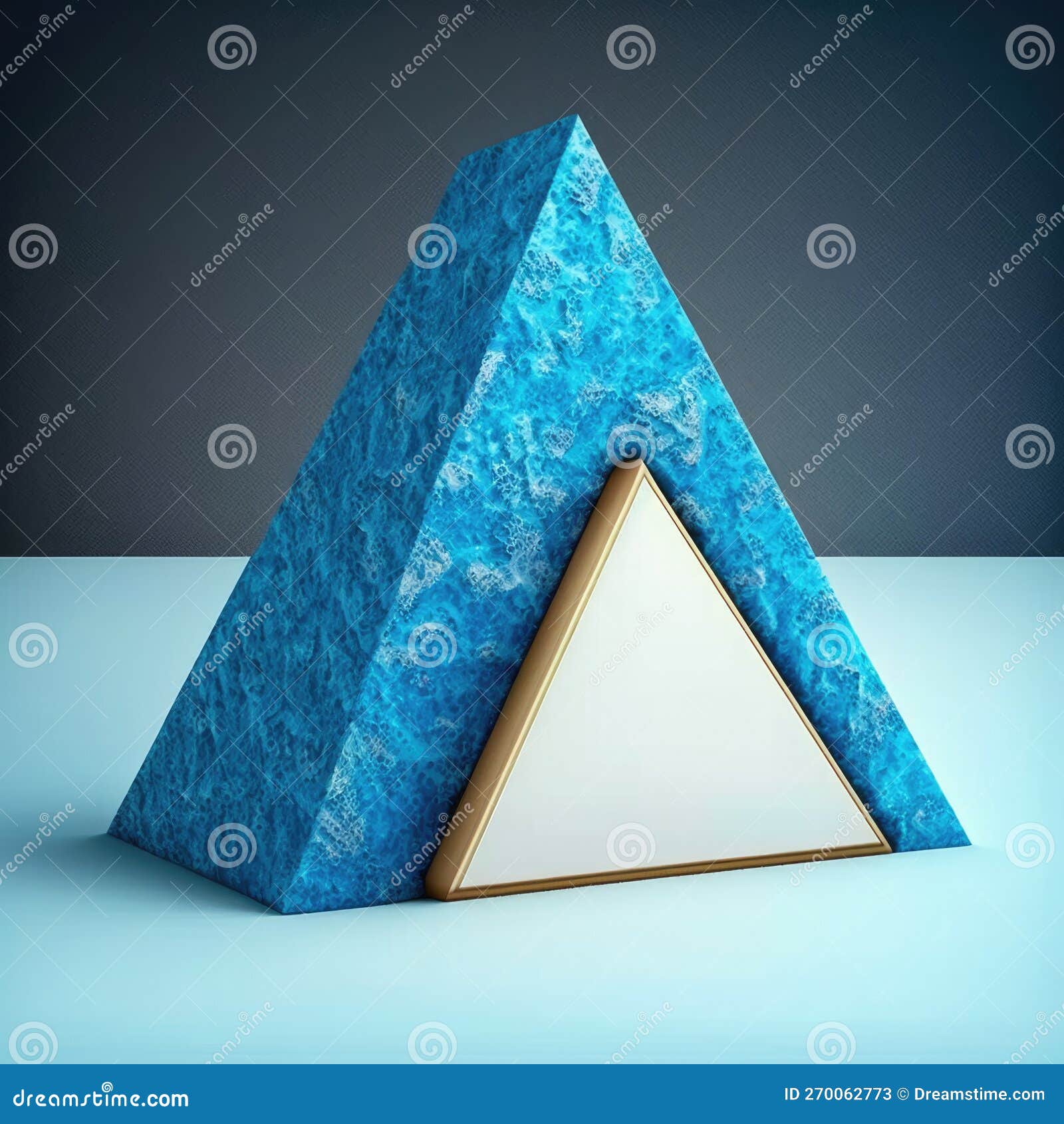 Blue Trapezoid Basic Simple Shapes Isolated On White Background ...