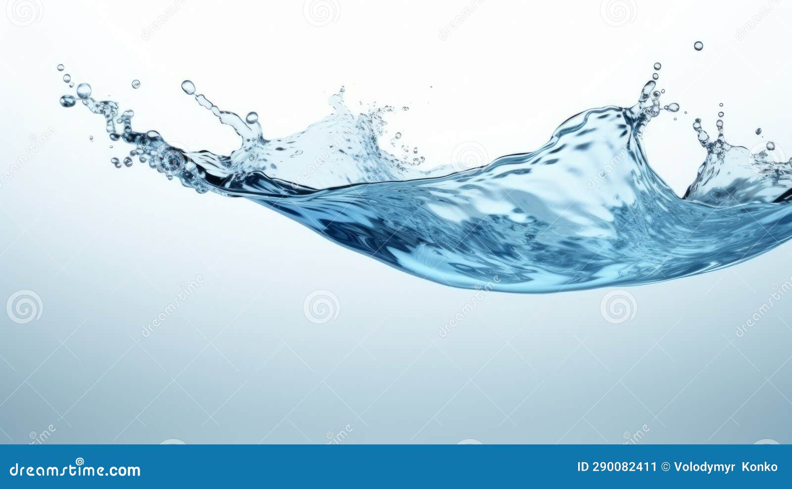 A Vibrant Blue Water Splash on a Clean White Background. Generative Ai ...