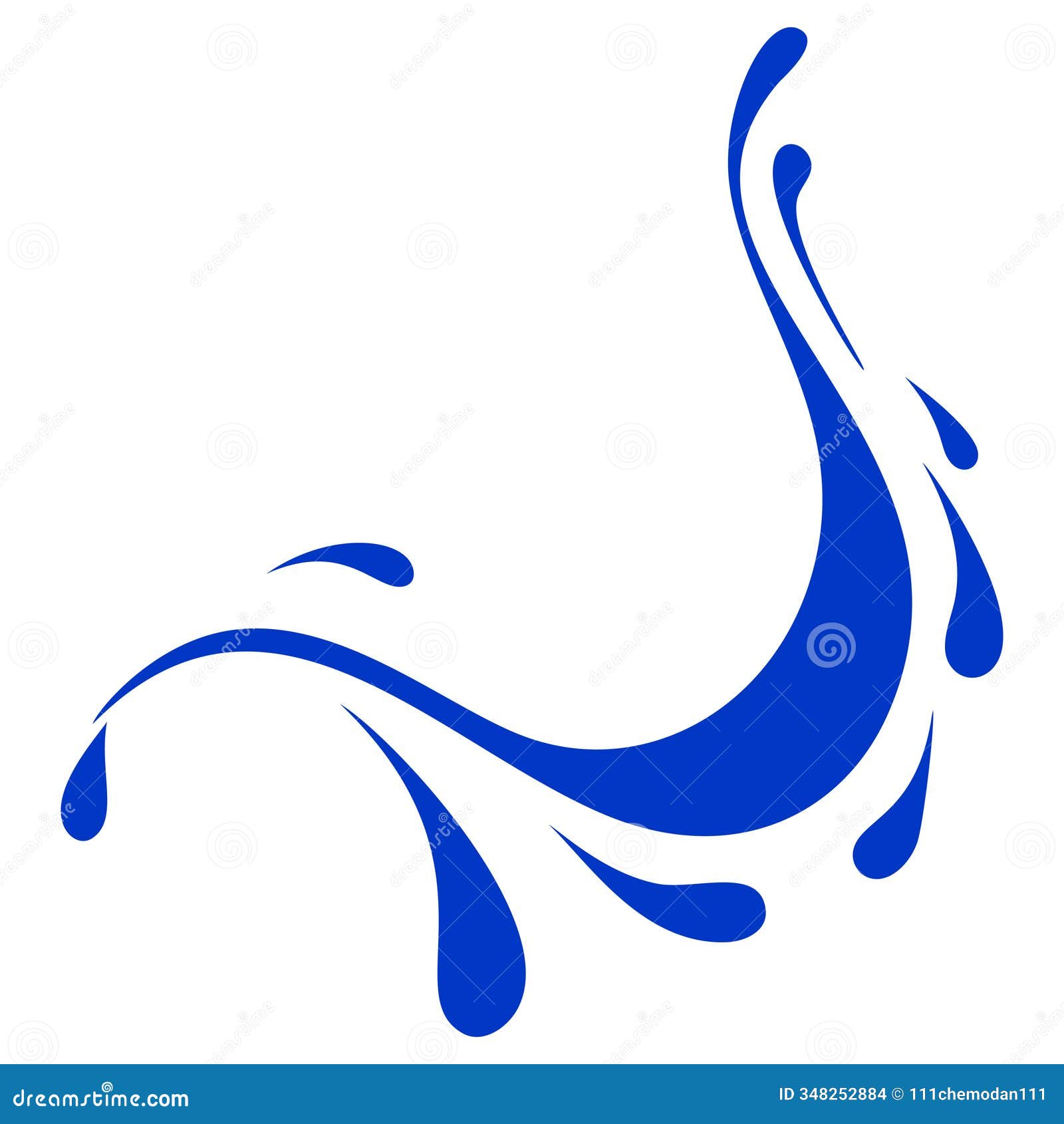 Vibrant Blue Water Splash Template for Fresh Brand Identity Stock ...