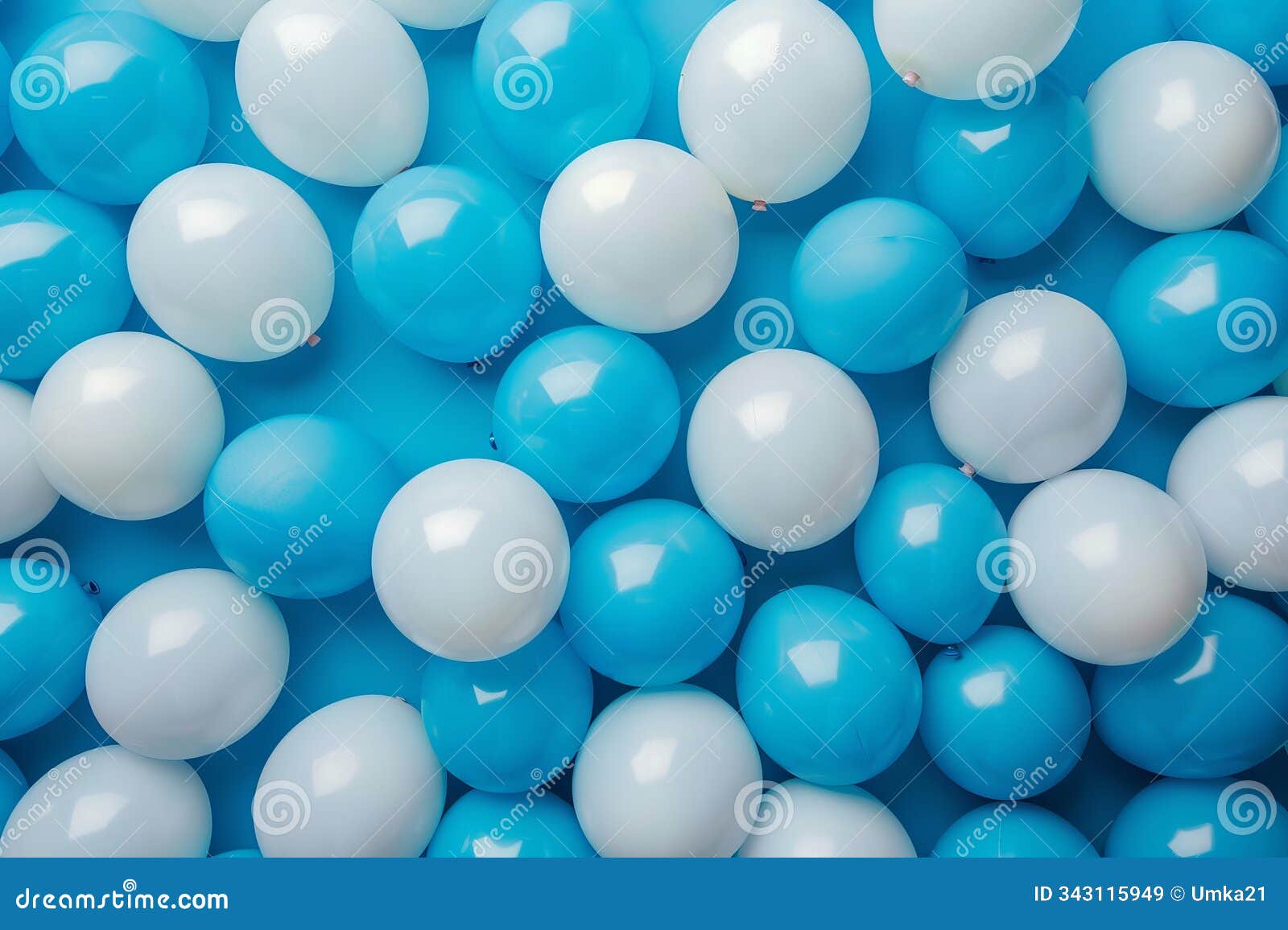Balloons Pattern Banner Background With Green Border Vector ...
