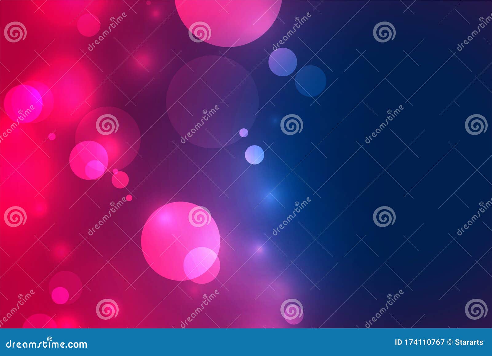 Vibrant Bokeh Blurry Light Effect Background Design Stock Vector ...