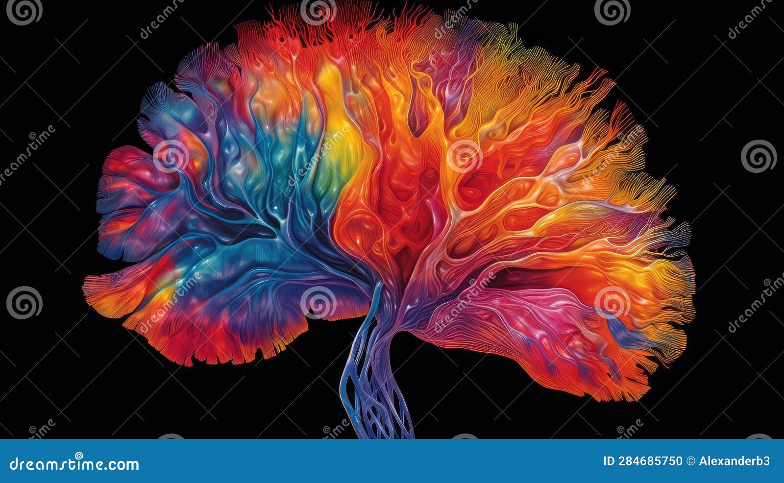 Vibrant Brain in Ultra High Resolution Explore the Colorful Spectrum of ...